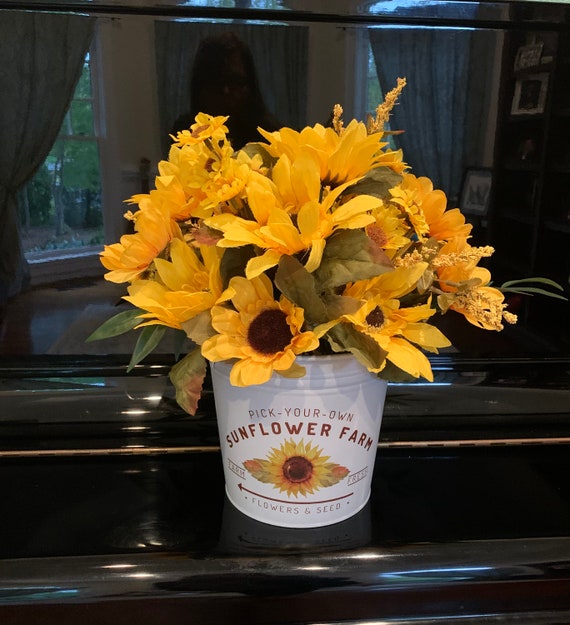 Sunflower Bucket - Etsy