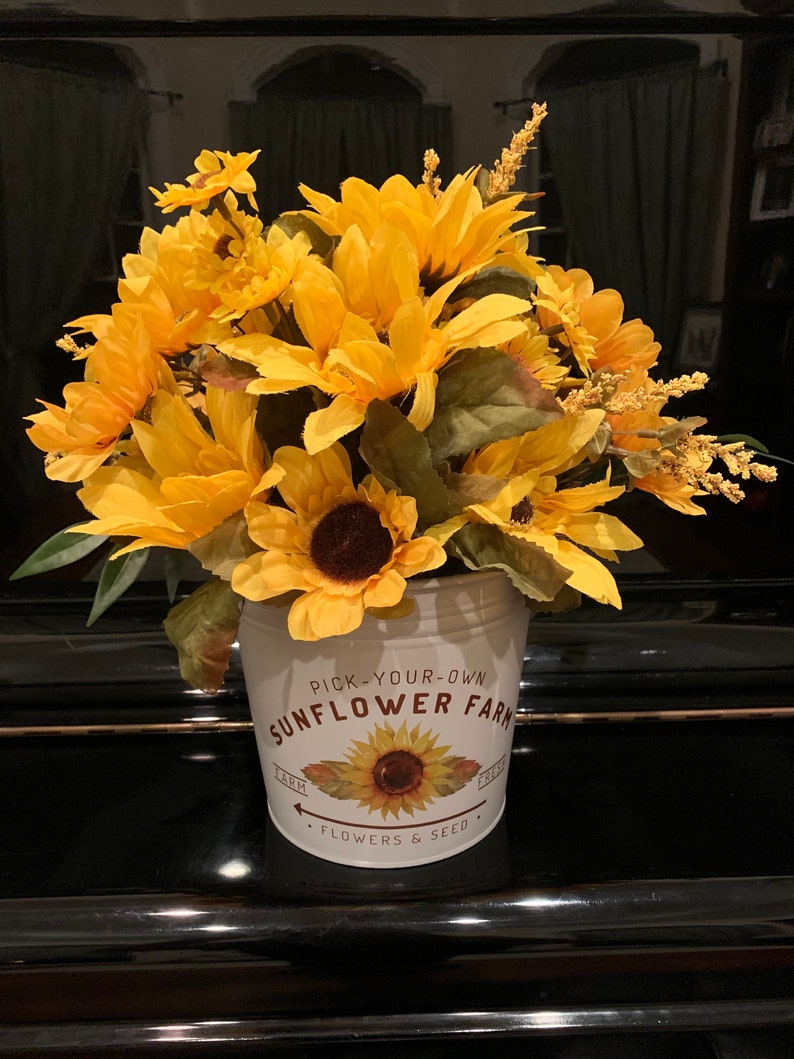 Sunflower Bucket - Etsy