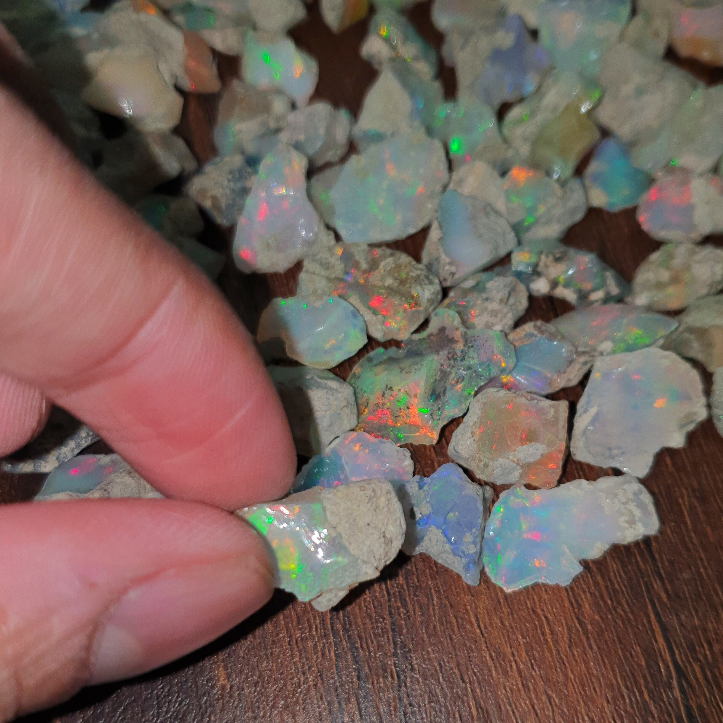 200cts /40 Gram Natural Opal Raw Rough Lot - 70-80 Pcs - A Grade Welo ...