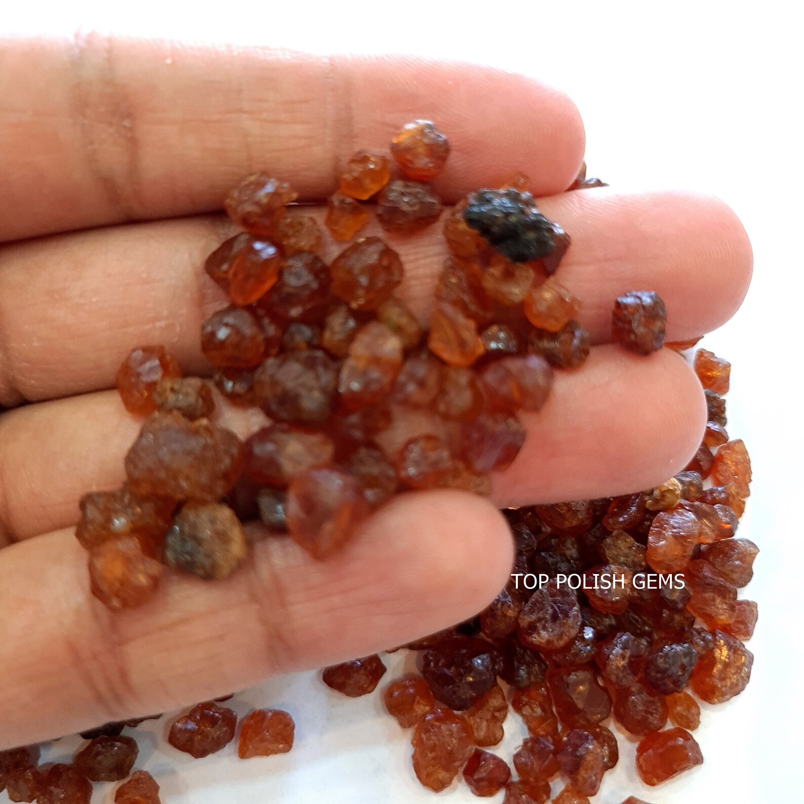 Natural Hessonite Garnet Raw Rough Parcel Untreated and | Etsy