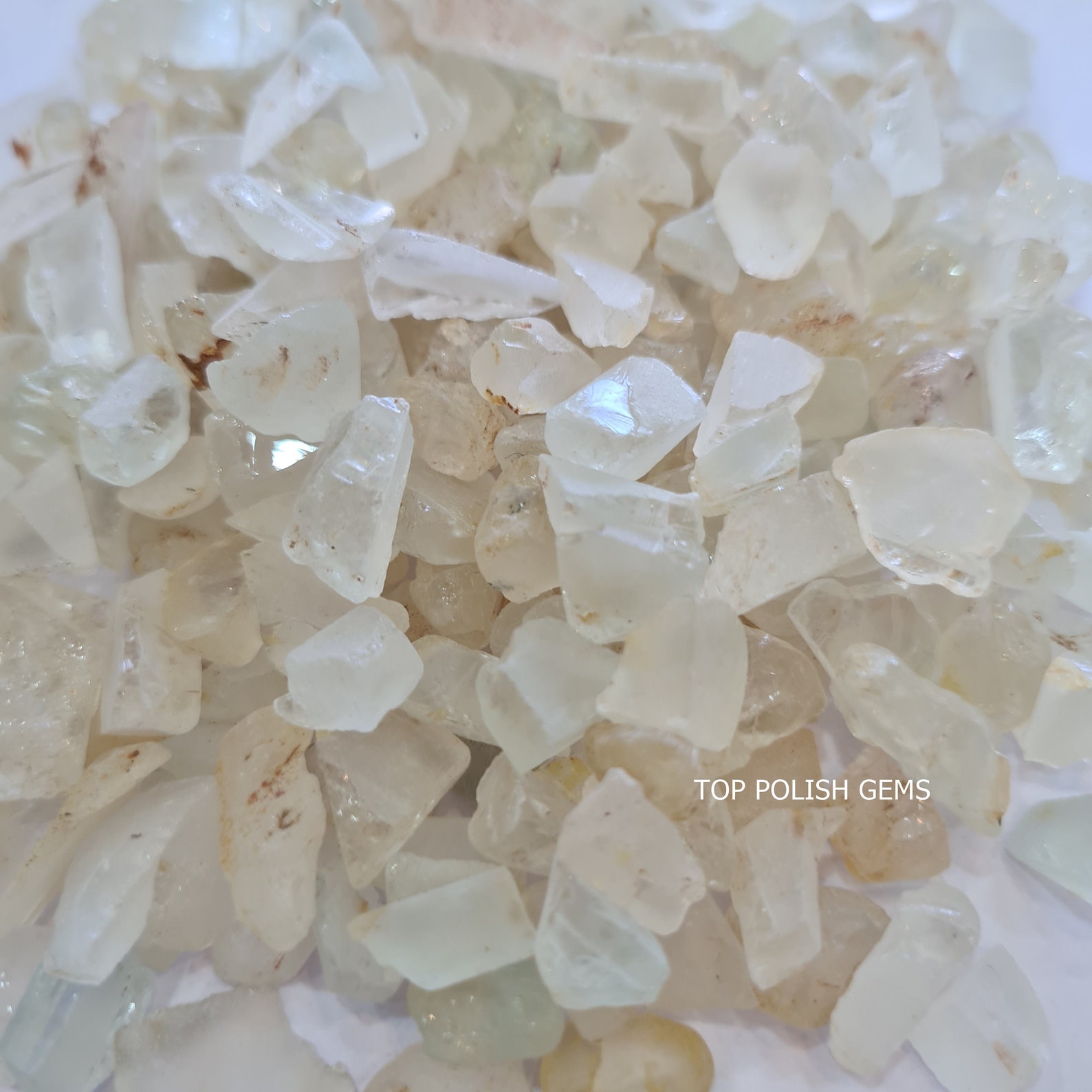 Natural White Topaz Raw Rough Parcel White Topaz Rough | Etsy