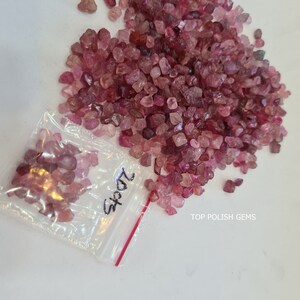 Natural Pink Spinels Raw Rough Parcel Untreated and Pinkish Colour Pink ...