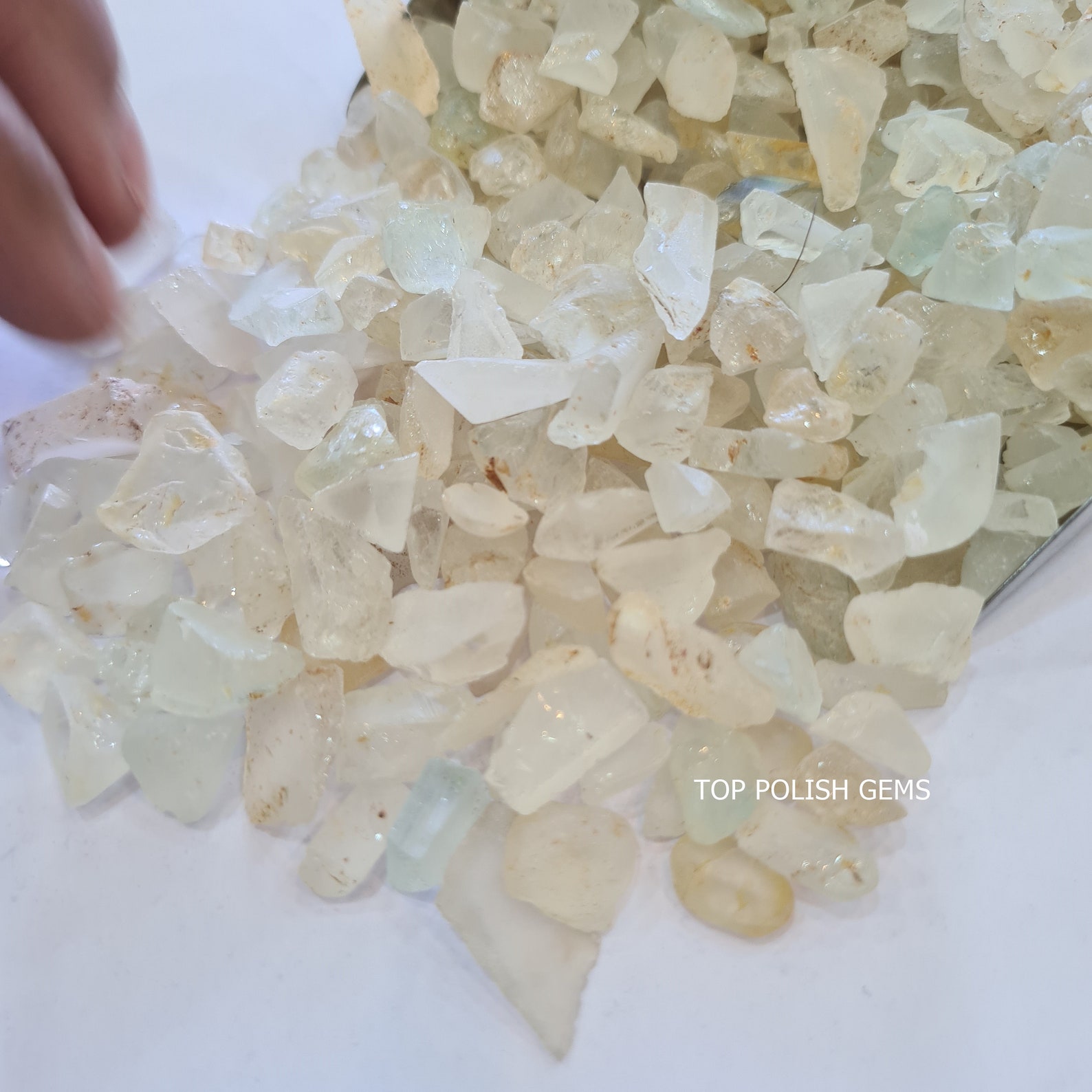 Natural White Topaz Raw Rough Parcel White Topaz Rough | Etsy