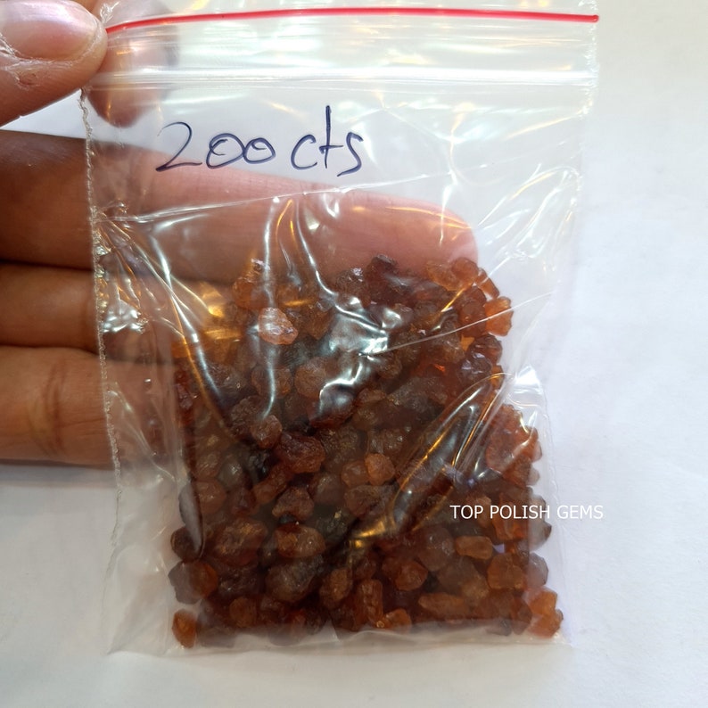 Natural Hessonite Garnet Raw Rough Parcel Untreated and - Etsy