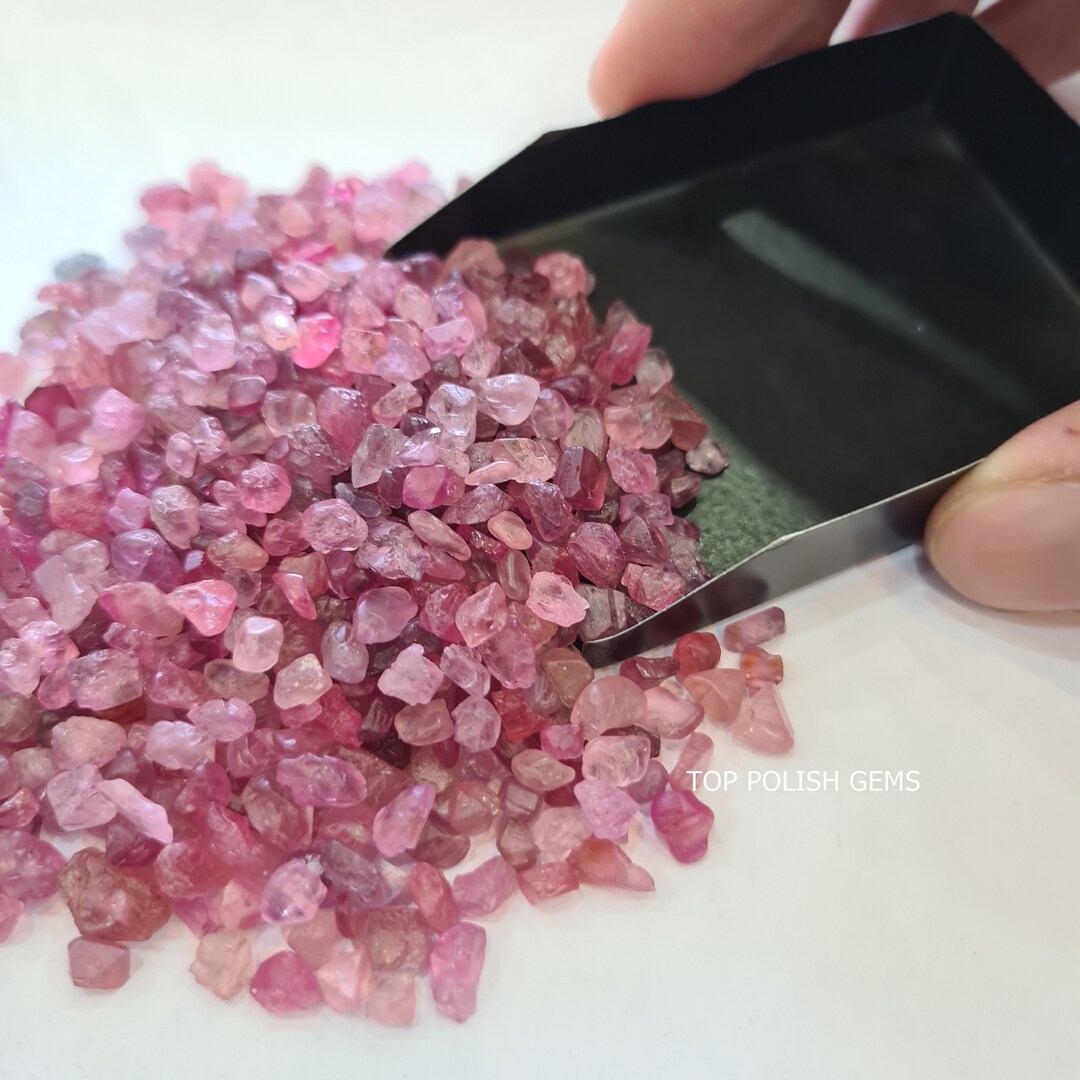 Natural Pink Spinels Raw Rough Parcel Untreated and Pinkish Colour Pink ...