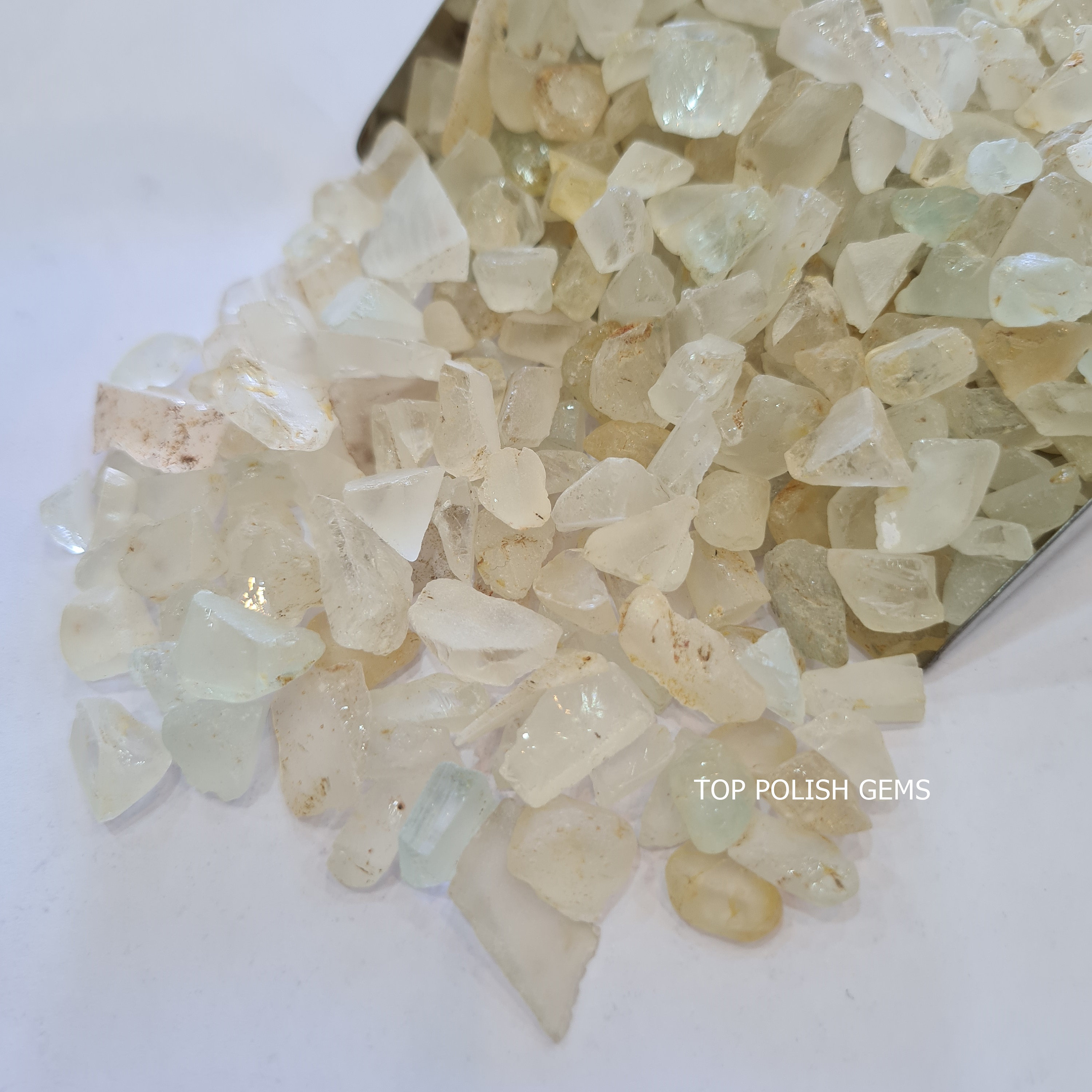 Natural White Topaz Raw Rough Parcel White Topaz Rough | Etsy