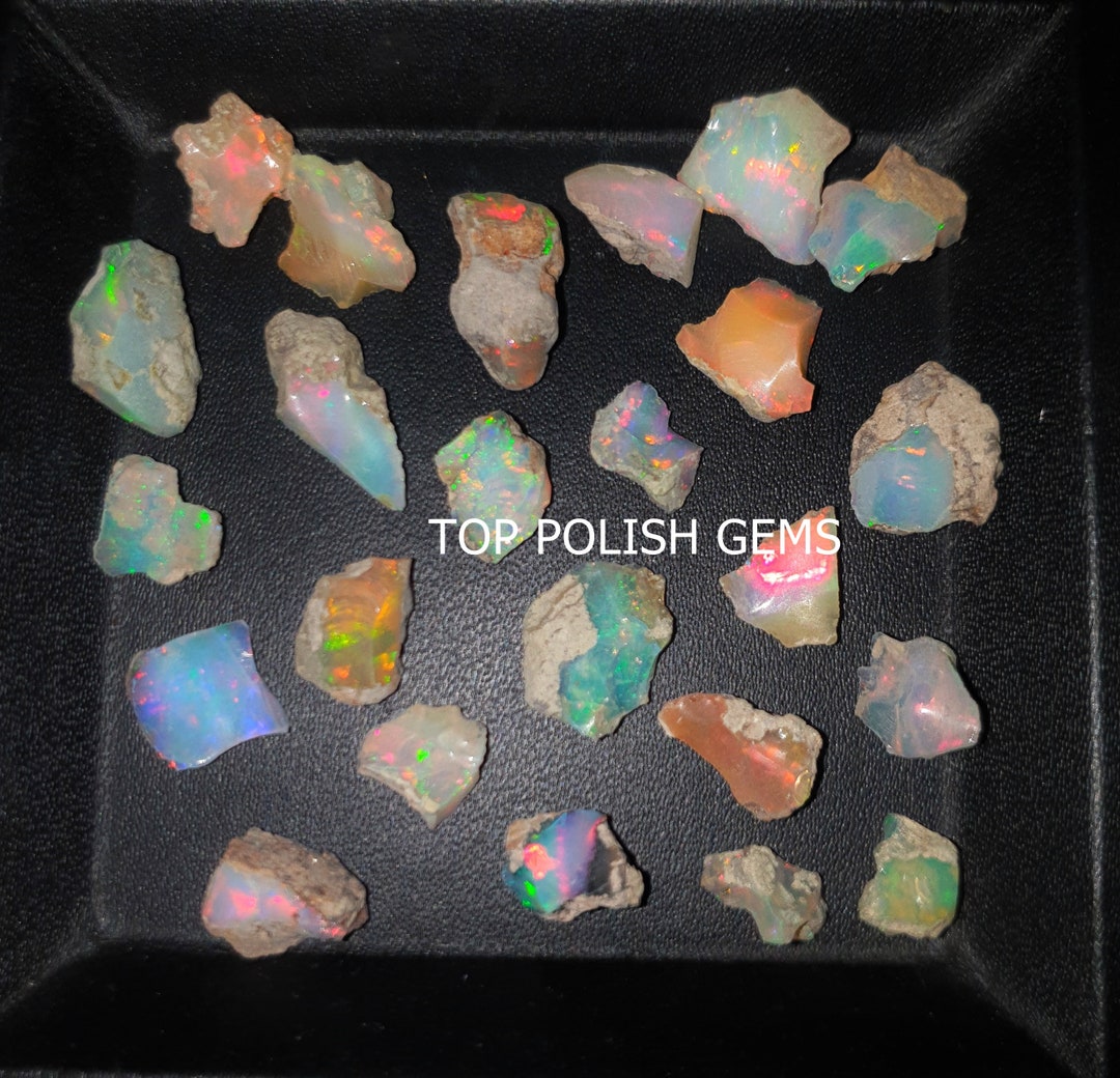 100 Cts Natural Opal Raw Rough AAAA Grade Opal 20 Grams/100 Cts Approx 40-50pcs SPARKLING Opals ...