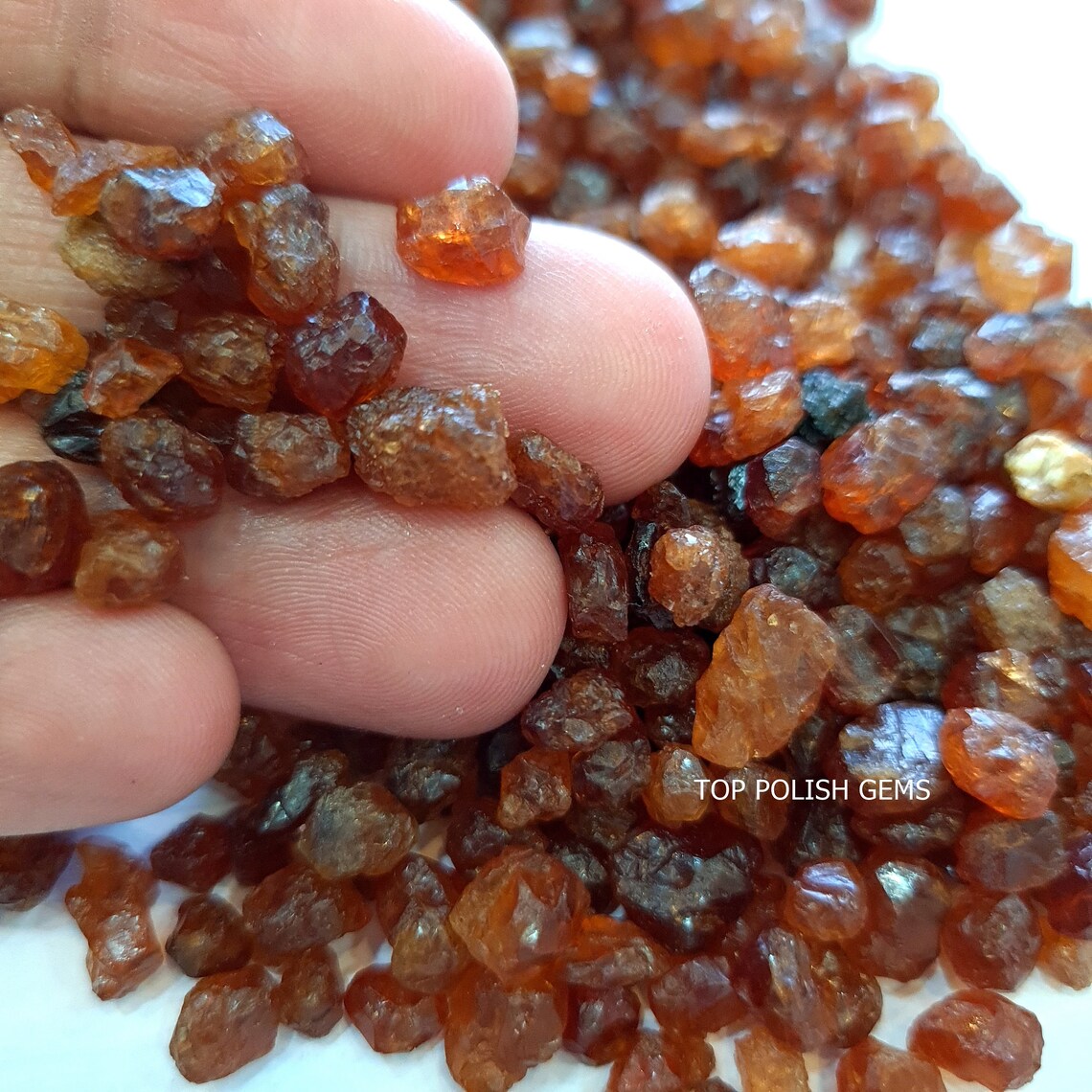 Natural Hessonite Garnet Raw Rough Parcel Untreated and | Etsy