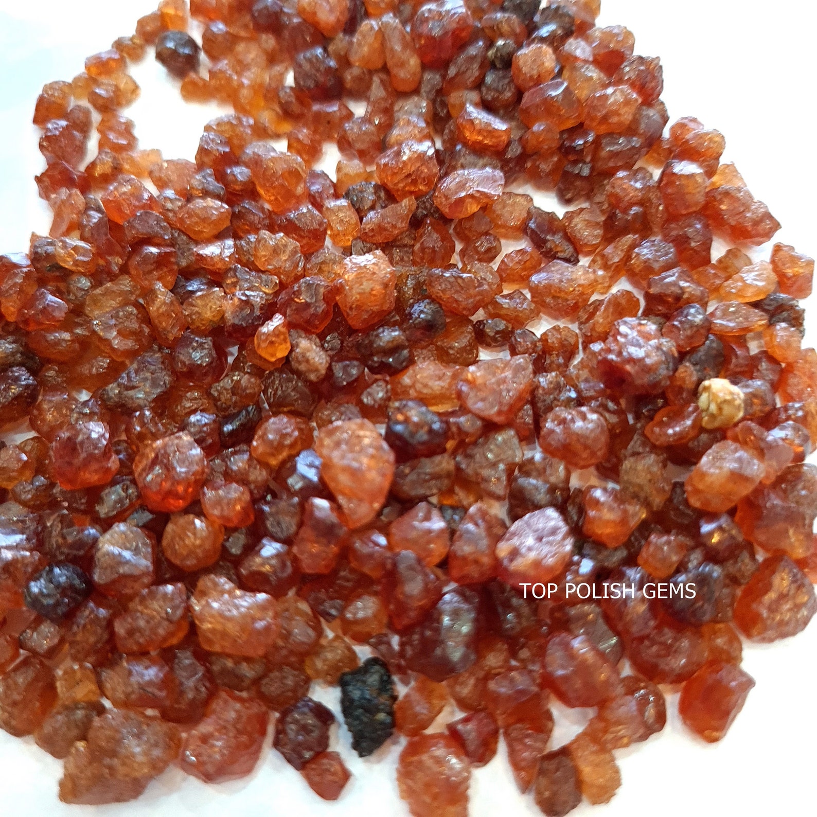 Natural Hessonite Garnet Raw Rough Parcel Untreated and | Etsy