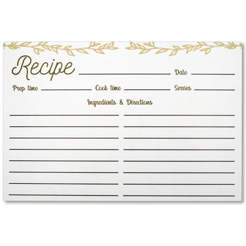 Rustic Recipe Cards - Etsy
