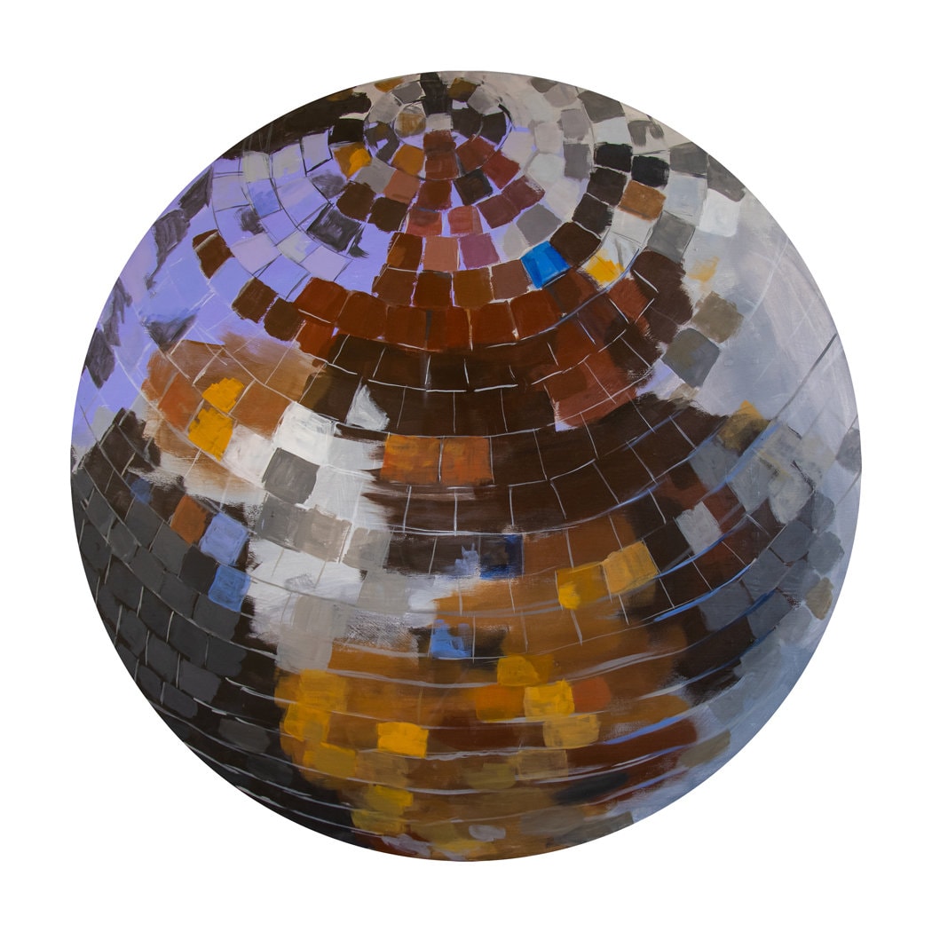 Ultraviolet Disco Ball Painting Print | Studio 54 | Party | Acrylic ...