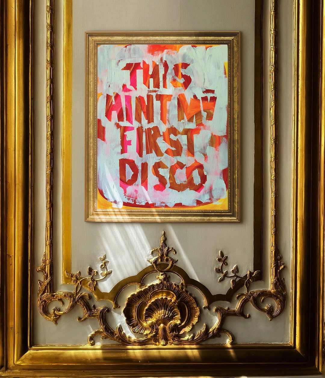 This Ain't My First Disco Painting Art Print | Eclectic | Retro | Decor ...