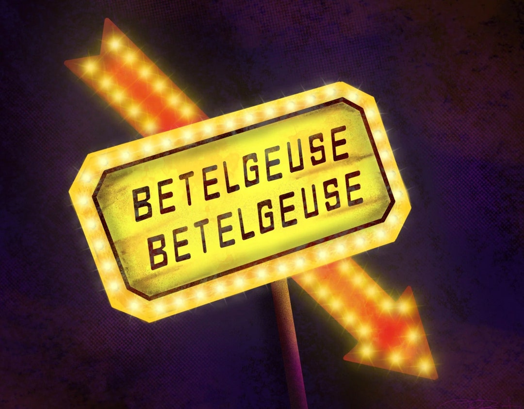 Beetlejuice Neon Sign - Etsy