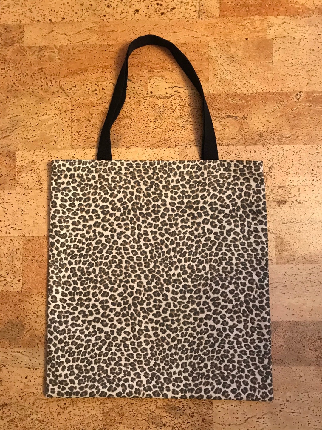 Handmade Animal Print 100% Cotton Tote Bag Book Bag - Etsy