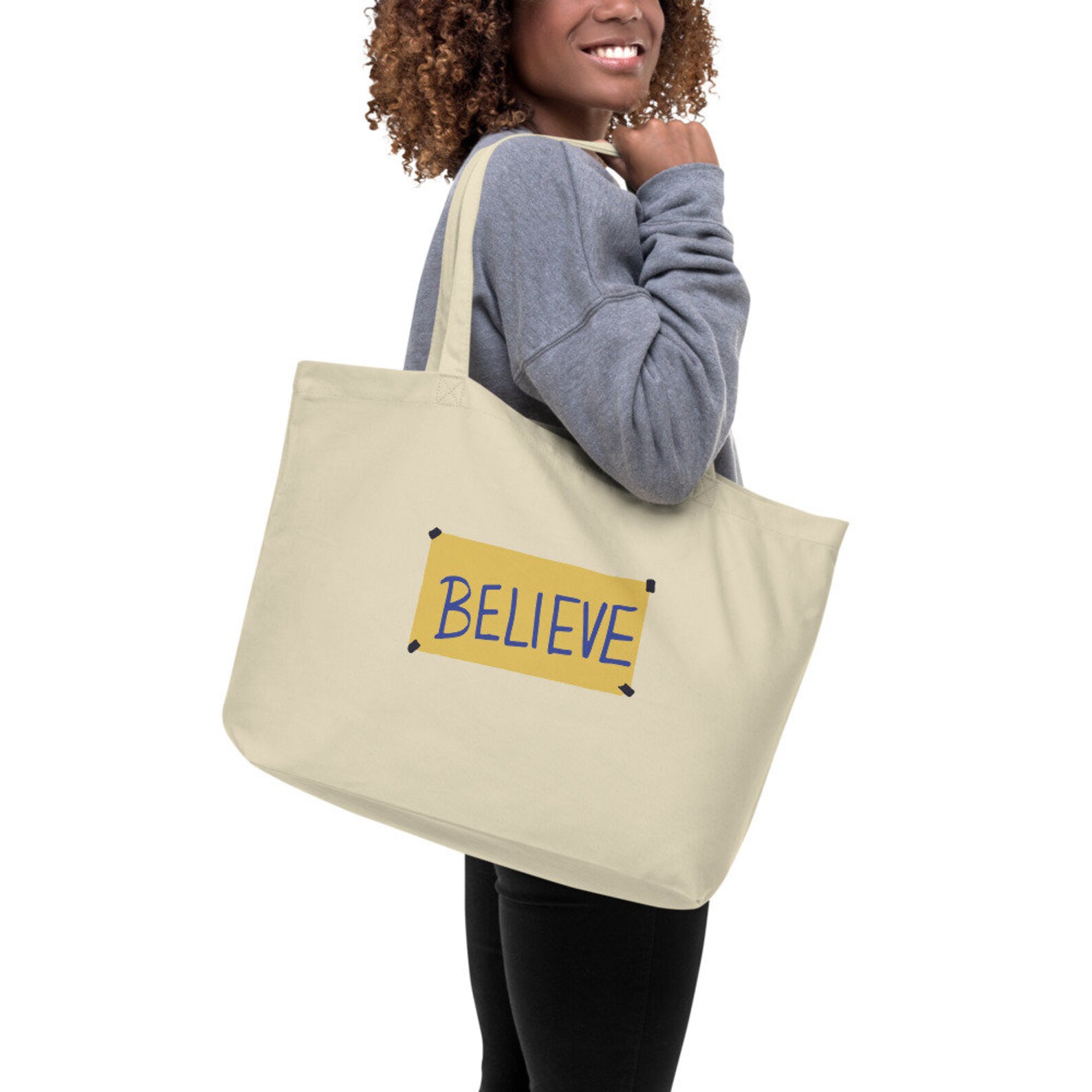 Ted Lasso Philosophy Large Organic Tote Bag Believe Keep Etsy
