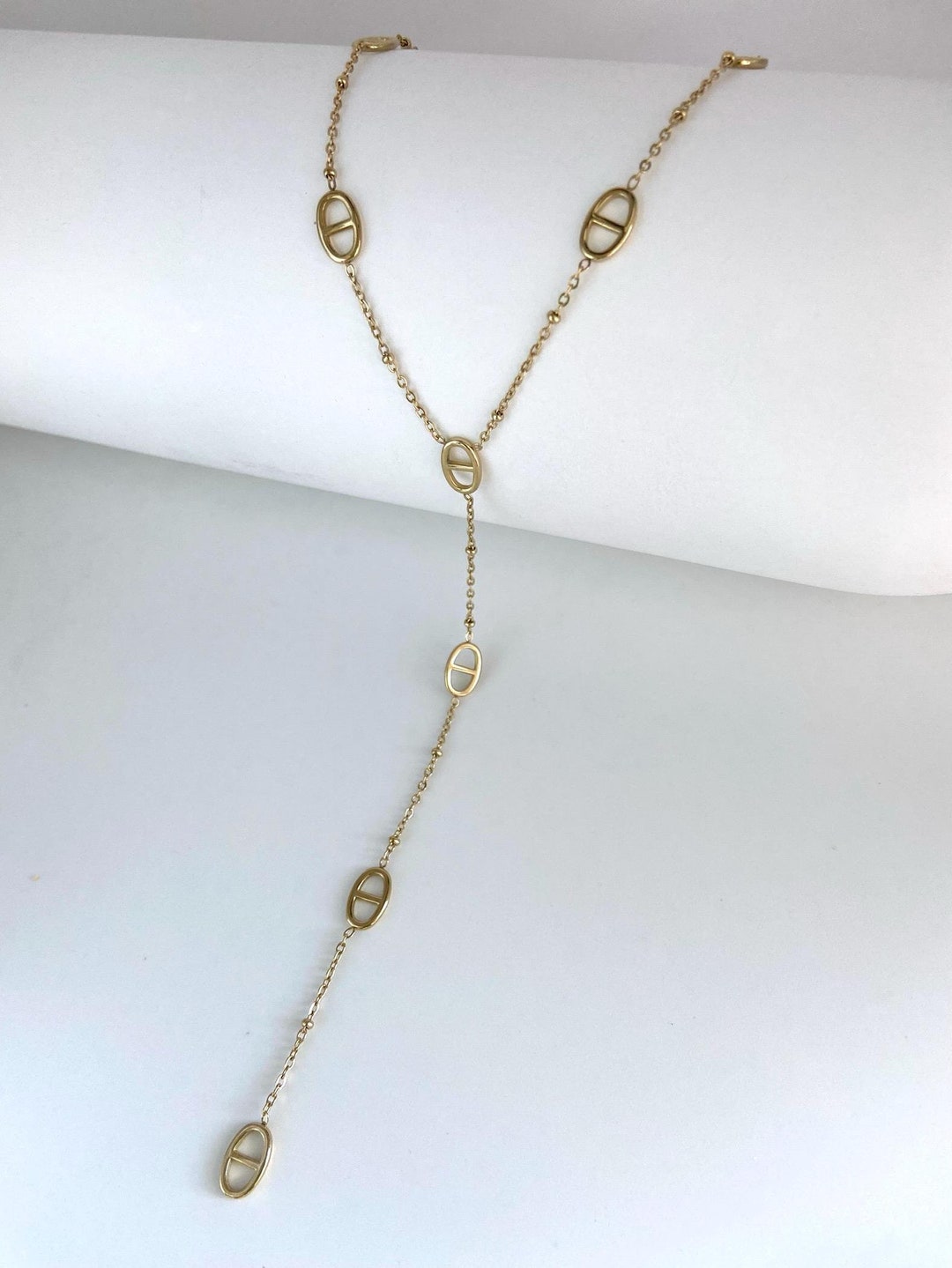 Collier cravate, collier lasso, collier Y, collier acier inoxydable ...