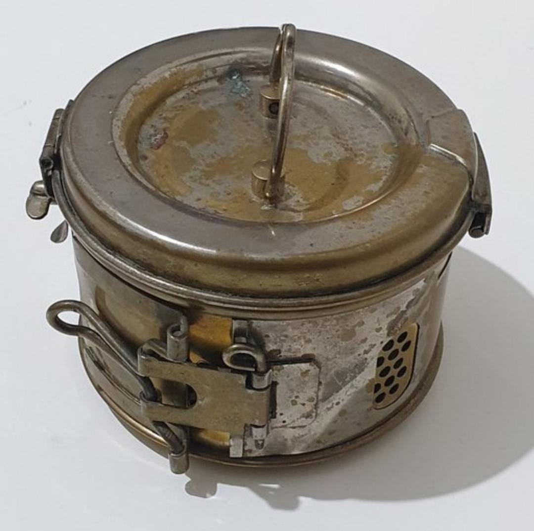 Vintage Brass Metal Disinfectant Box - Etsy