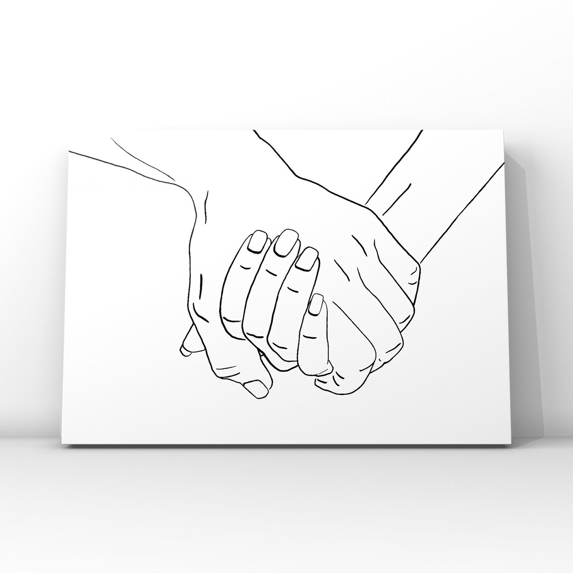 Holding Hands Print, Wedding Gift Poster Print, United Hands Together ...