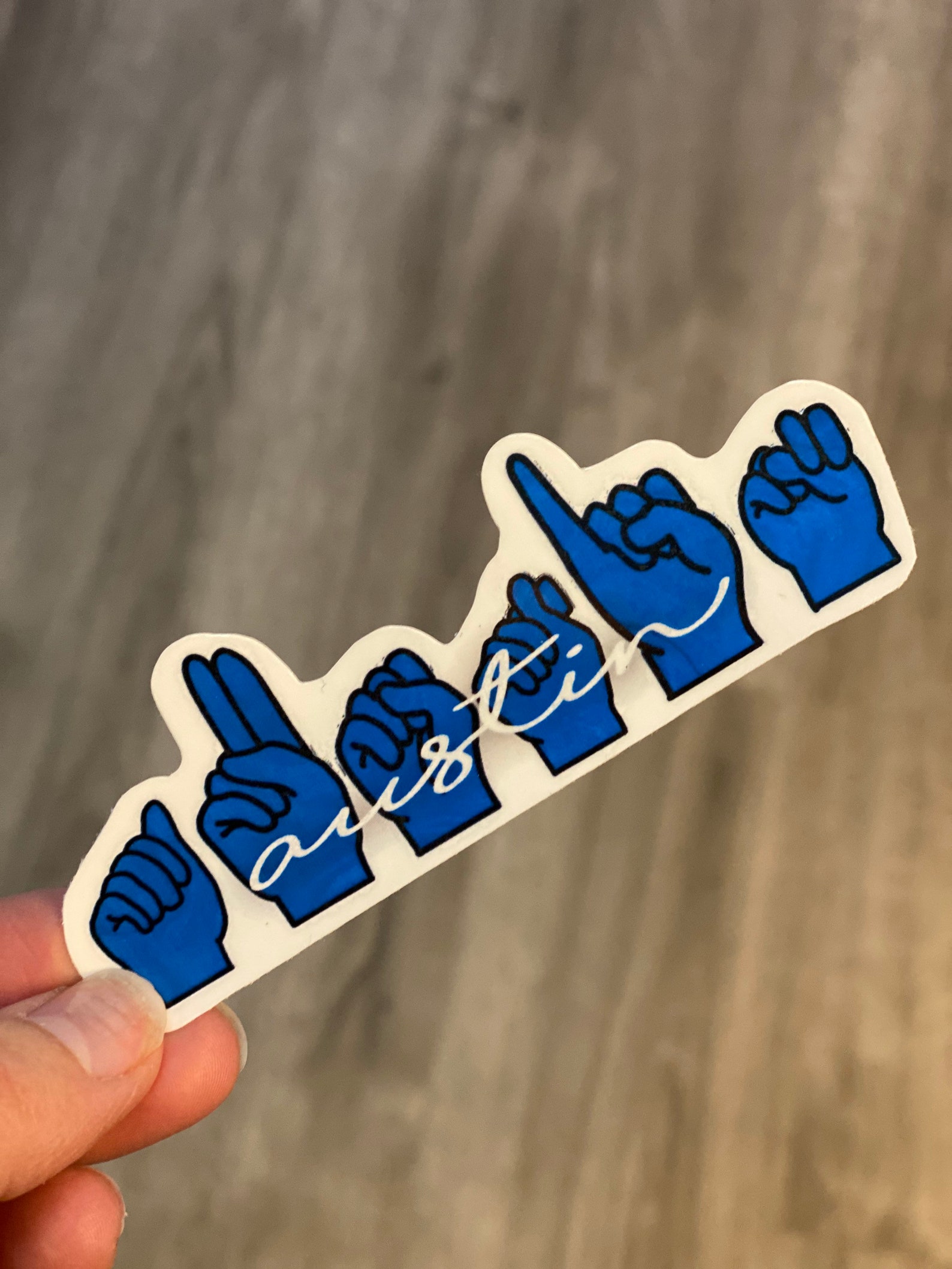 Custom Name Stickers ASL Name Asl Gifts Personalized Sign - Etsy