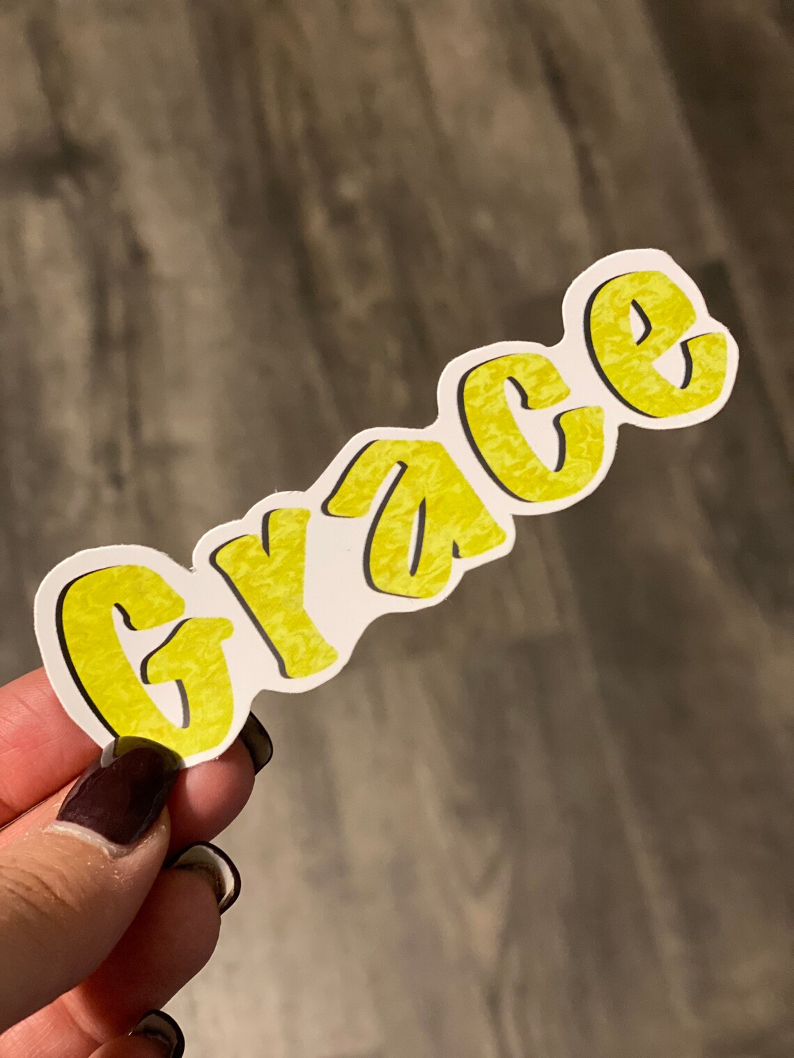 Custom Name Stickers Personalized Name Gifts Hand Drawn | Etsy