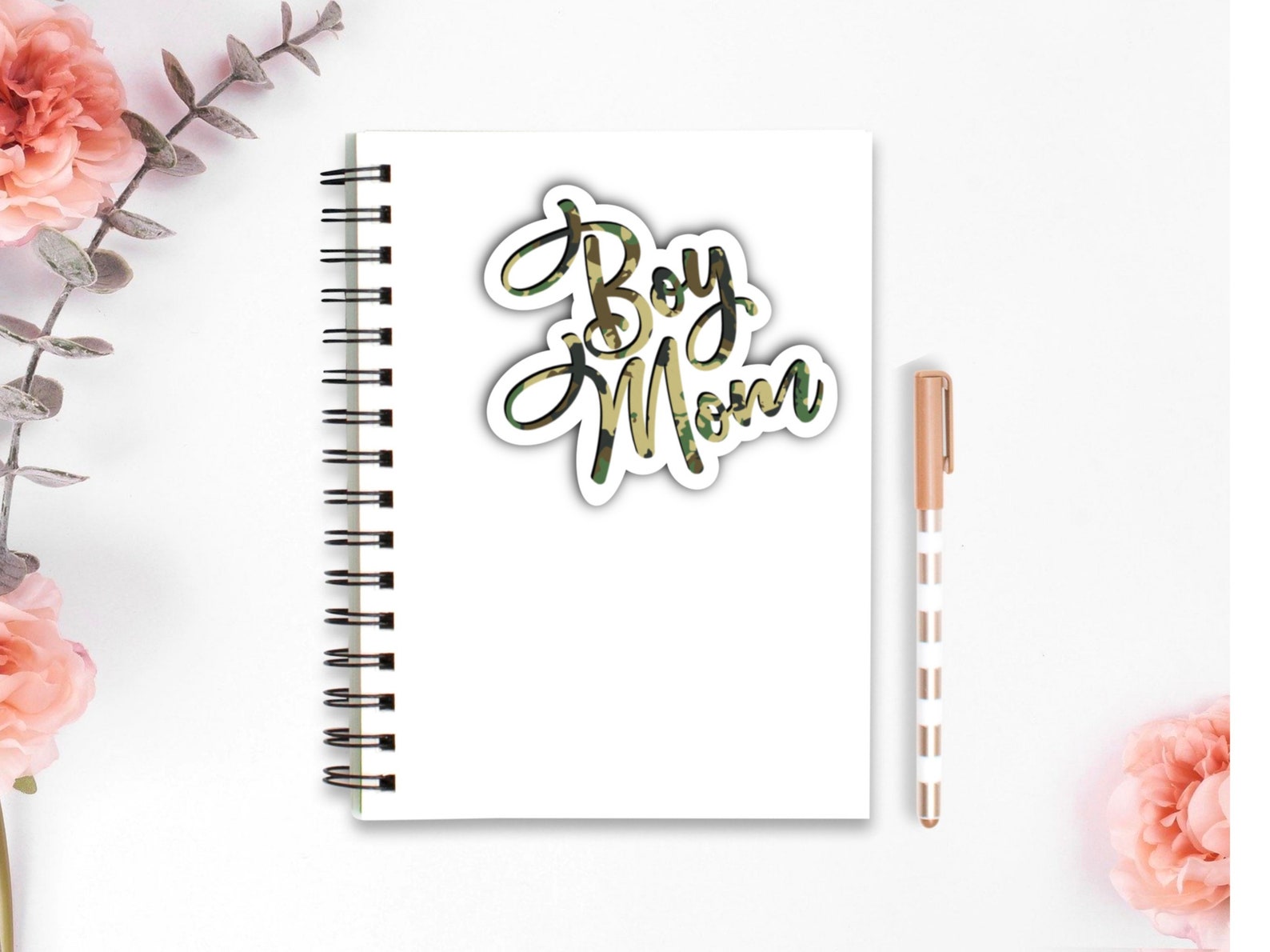 Boy Mom Sticker, Camouflage Sticker, Mom Stickers for Water Bottle ...
