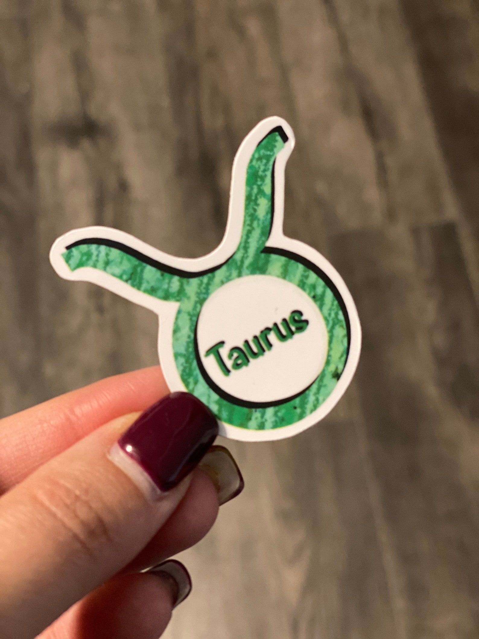 Taurus sticker zodiac stickers astrology decal zodiac art | Etsy