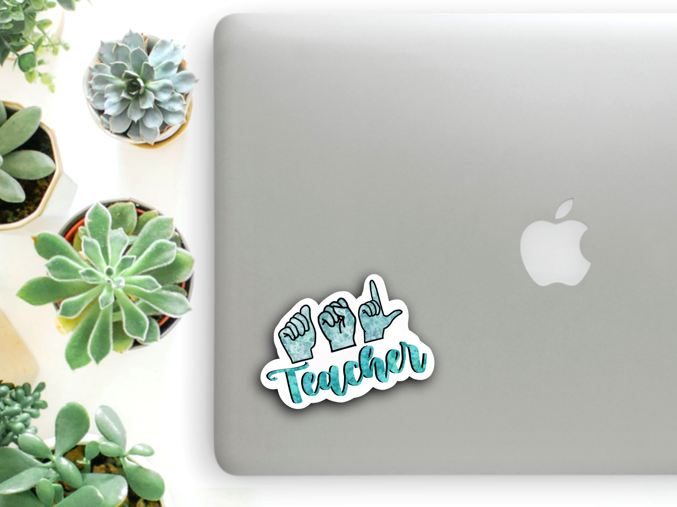 ASL sticker ASL teacher gift vinyl stickers for laptop hand | Etsy