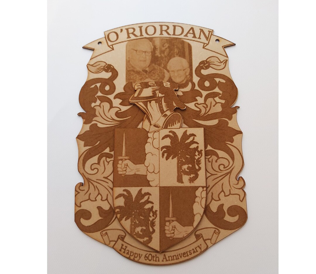 Large Family Crest Coat of Arms Hand Made in Ireland Custom Made to ...