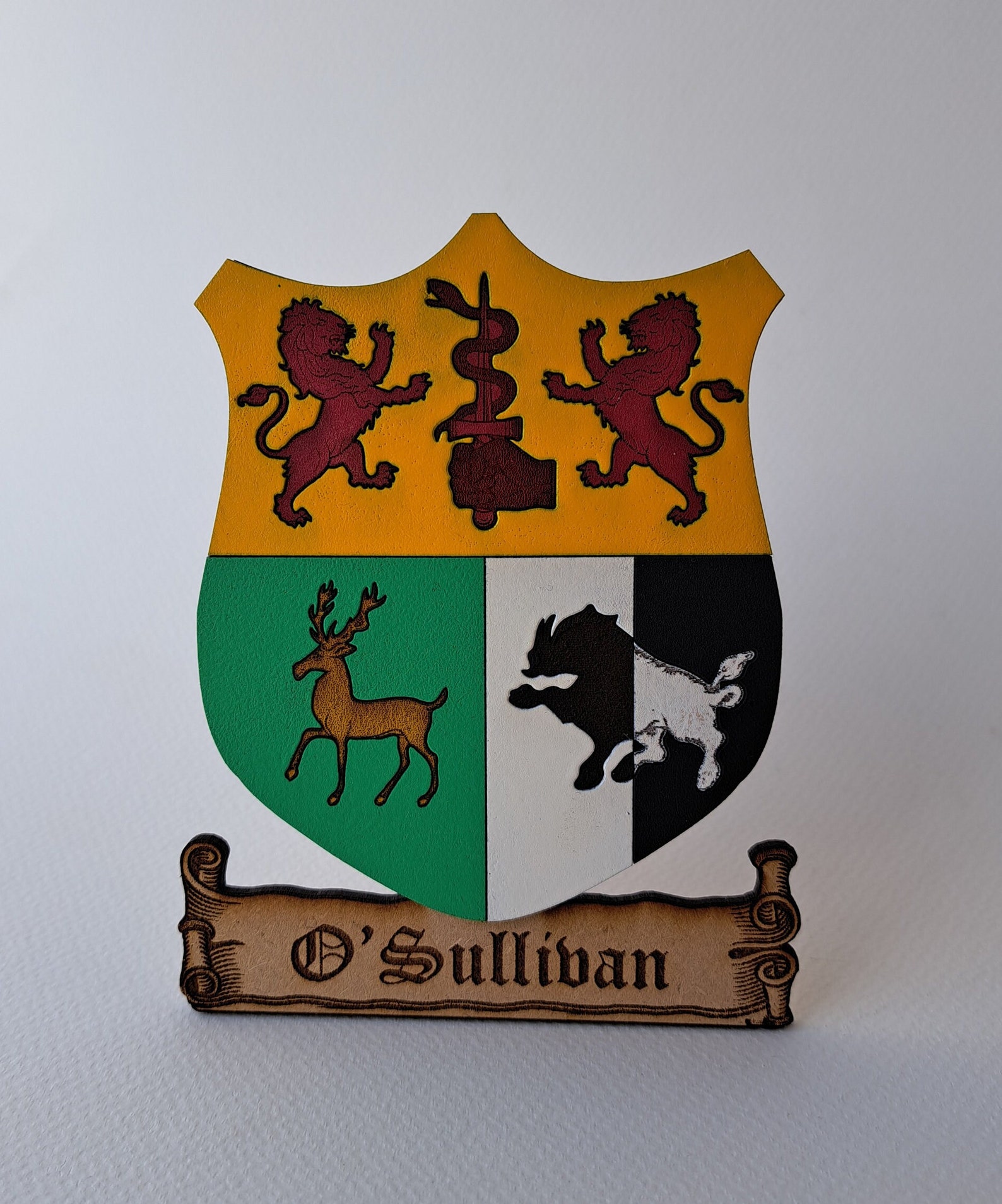 Family Crest Coat of Arms Hand Made in Ireland Custom Made to Order ...