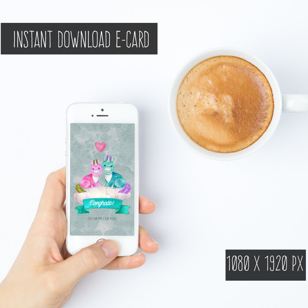 Engagement E Card, Wedding E Card, Instant Download, Digital Download ...