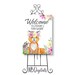 Fox Baby Shower Welcome Sign, Flower Fox Sign, Woodland Baby Shower ...