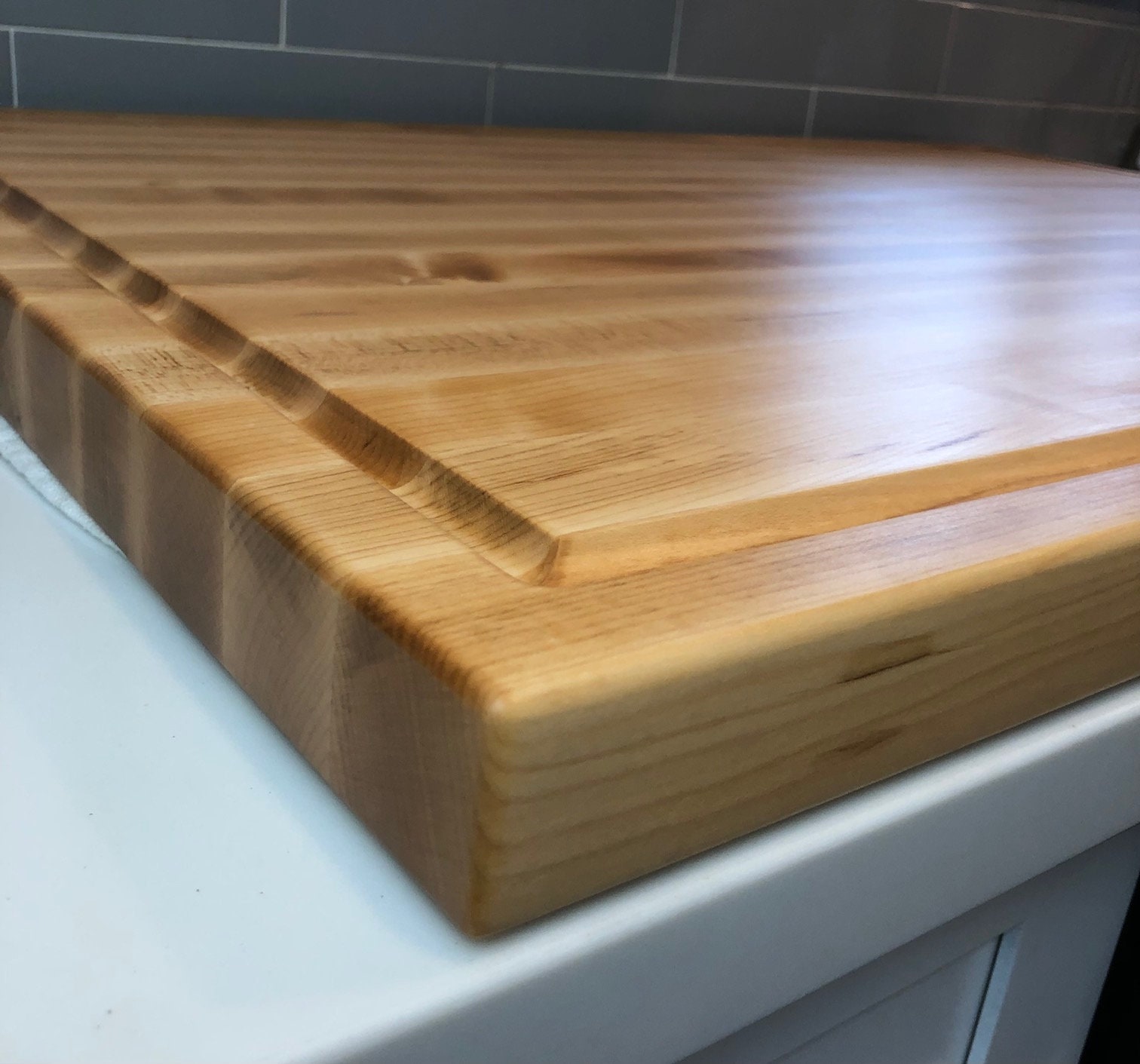 Natural Solid Maple Butcher Block Cutting Board Hardwood Plain Maple ...