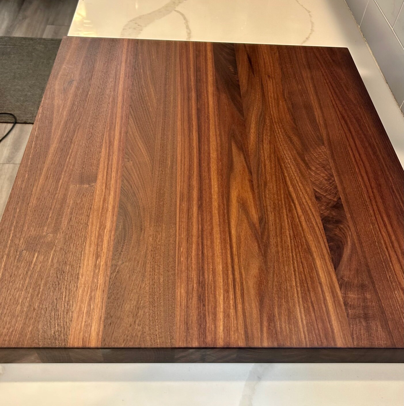 Natural Solid Walnut Butcher Block Cutting Board Hardwood Plain Walnut ...