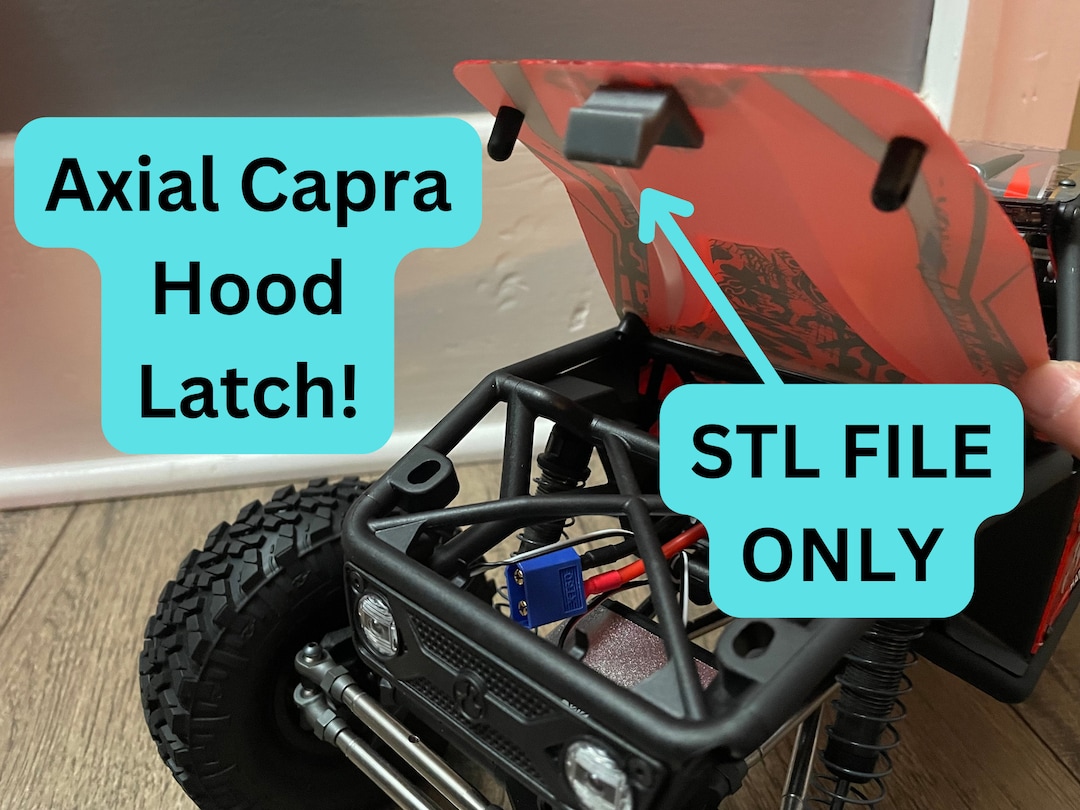 STL ONLY - Axial 1/10th Capra Clipless Hood Latch - FILE - Etsy