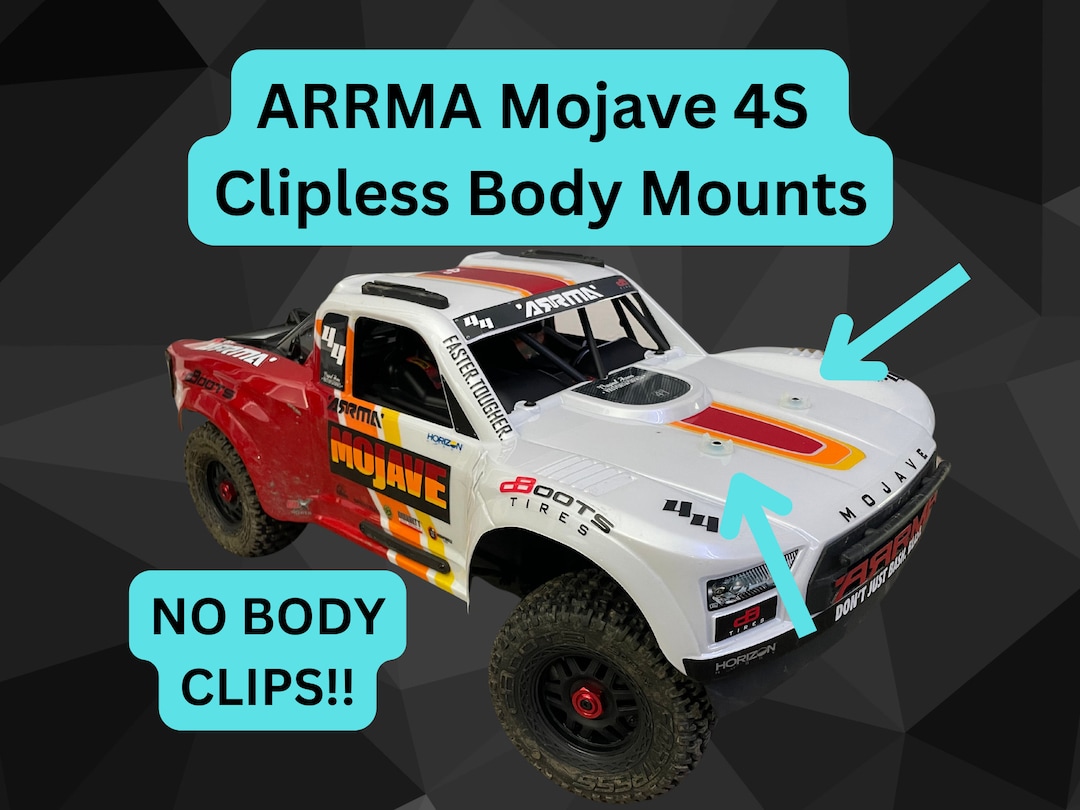 V2 ARRMA Mojave 4S Clipless Body Mounts - Etsy