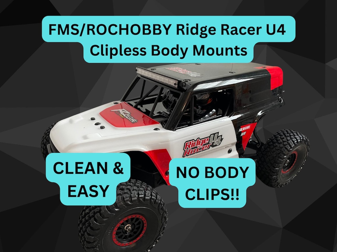ROCHOBBY Ridge Racer U4 Clipless Body Mounts - Etsy