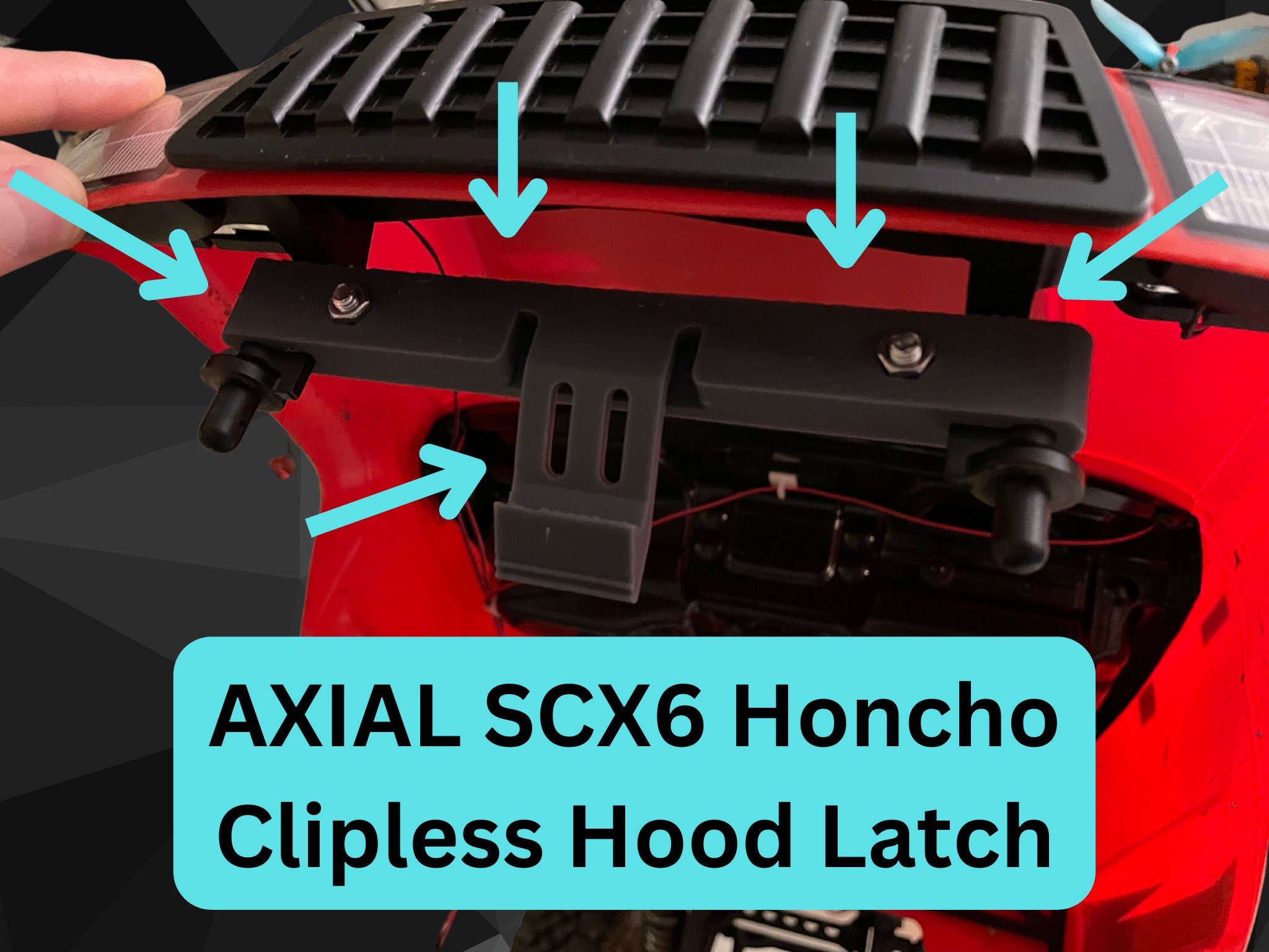 Axial SCX6 Honcho Clipless Hood Latch - Etsy