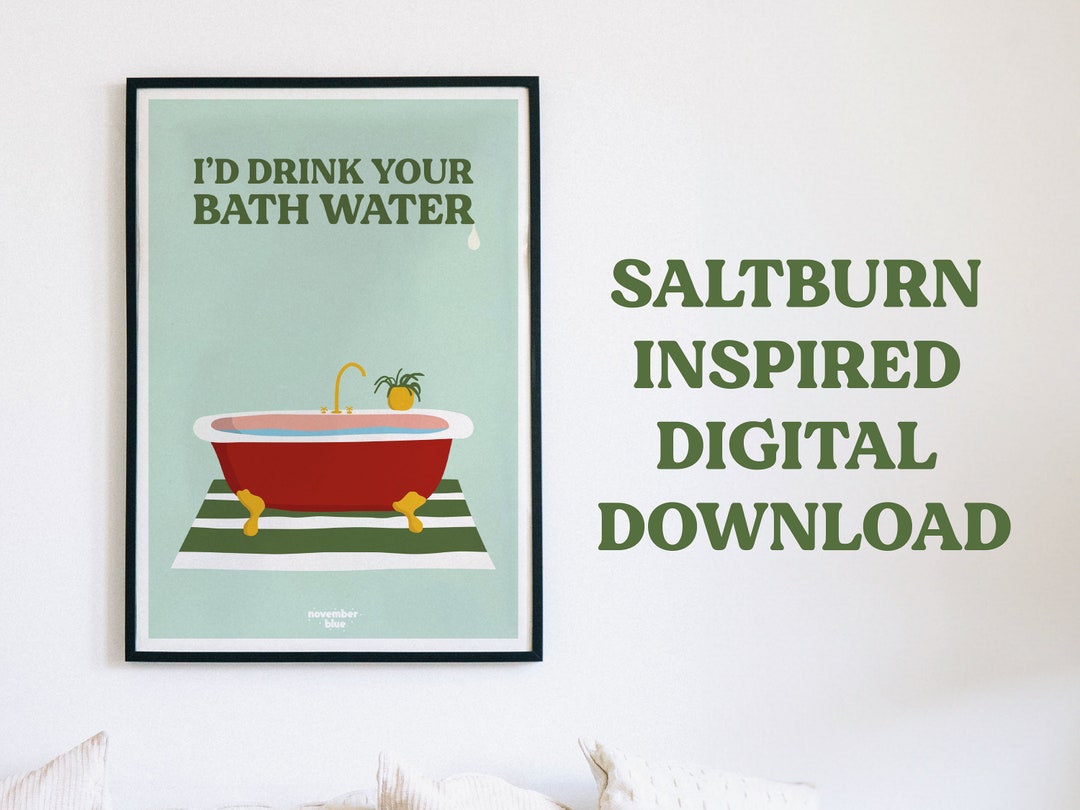 Saltburn Inspired Digital Download Print A3 Illustration Gift Home ...