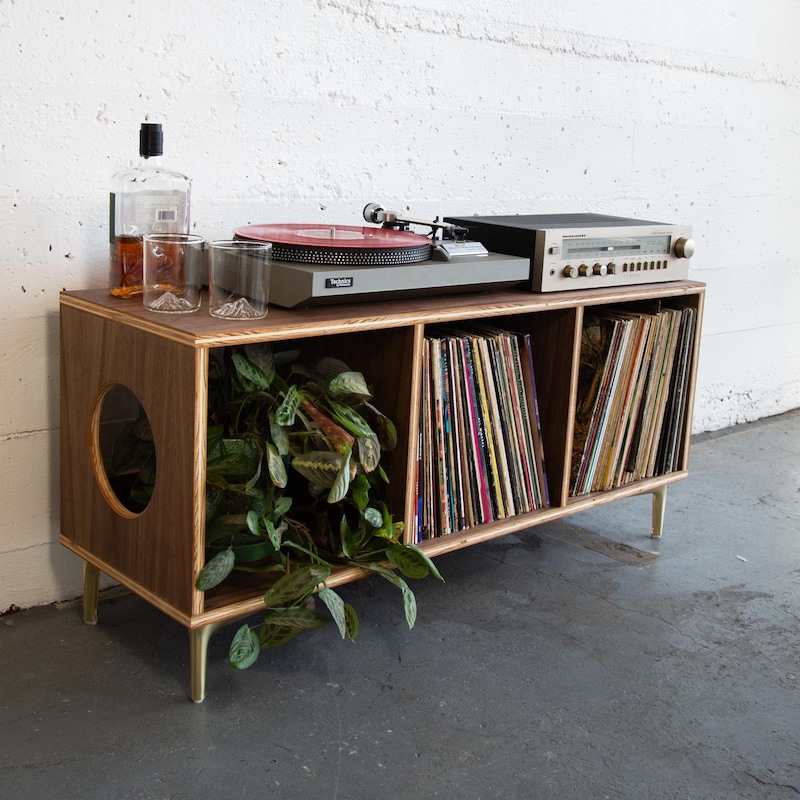 Midcentury Walnut Console - Etsy