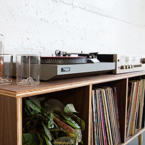 The "b-side" WALNUT Edition Vinyl Record Storage Console - Etsy