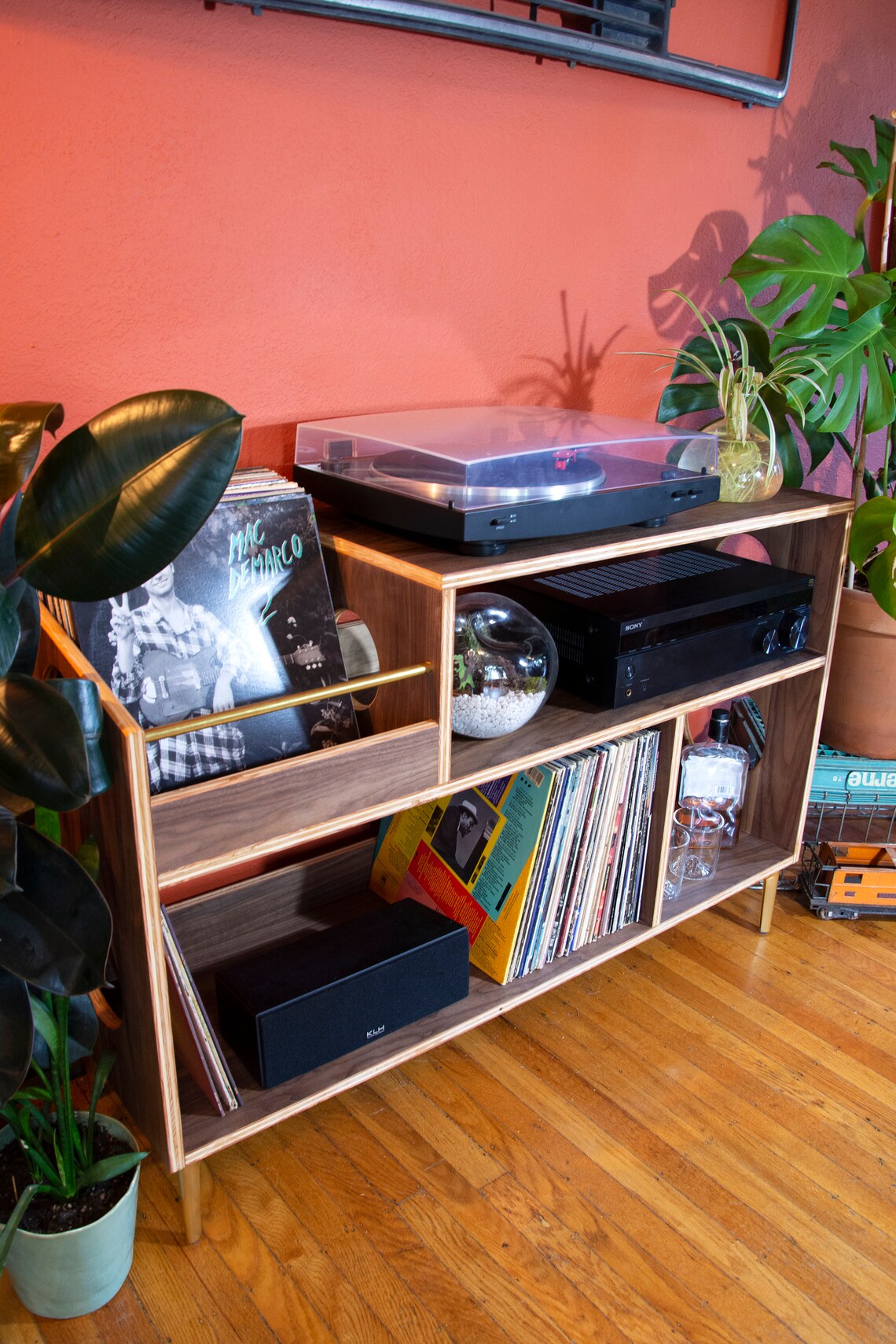 The headliner WALNUT Edition Vinyl Record Storage Cabinet - Etsy