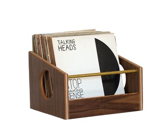 45 RPM 21 1/2 Deep Vinyl Record Storage and Display Crate Natural ...