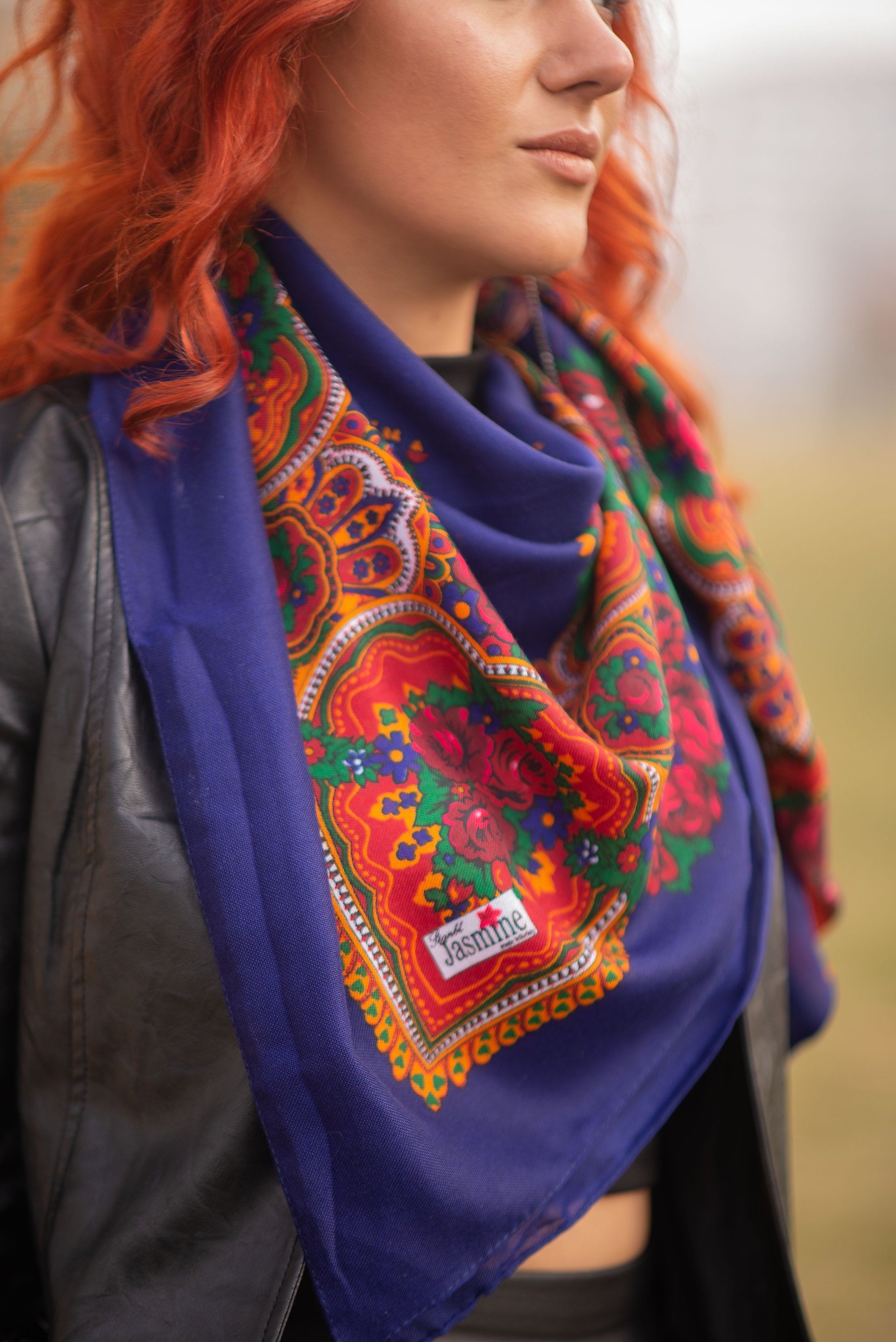 Babushka Scarf, Kurdısh Scarf, Boho Folk Style, Châle Russe ...