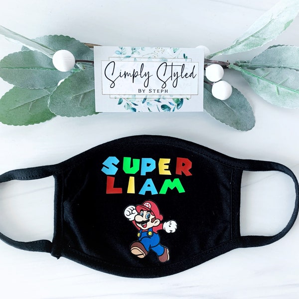 Super Mario Face Mask - Etsy