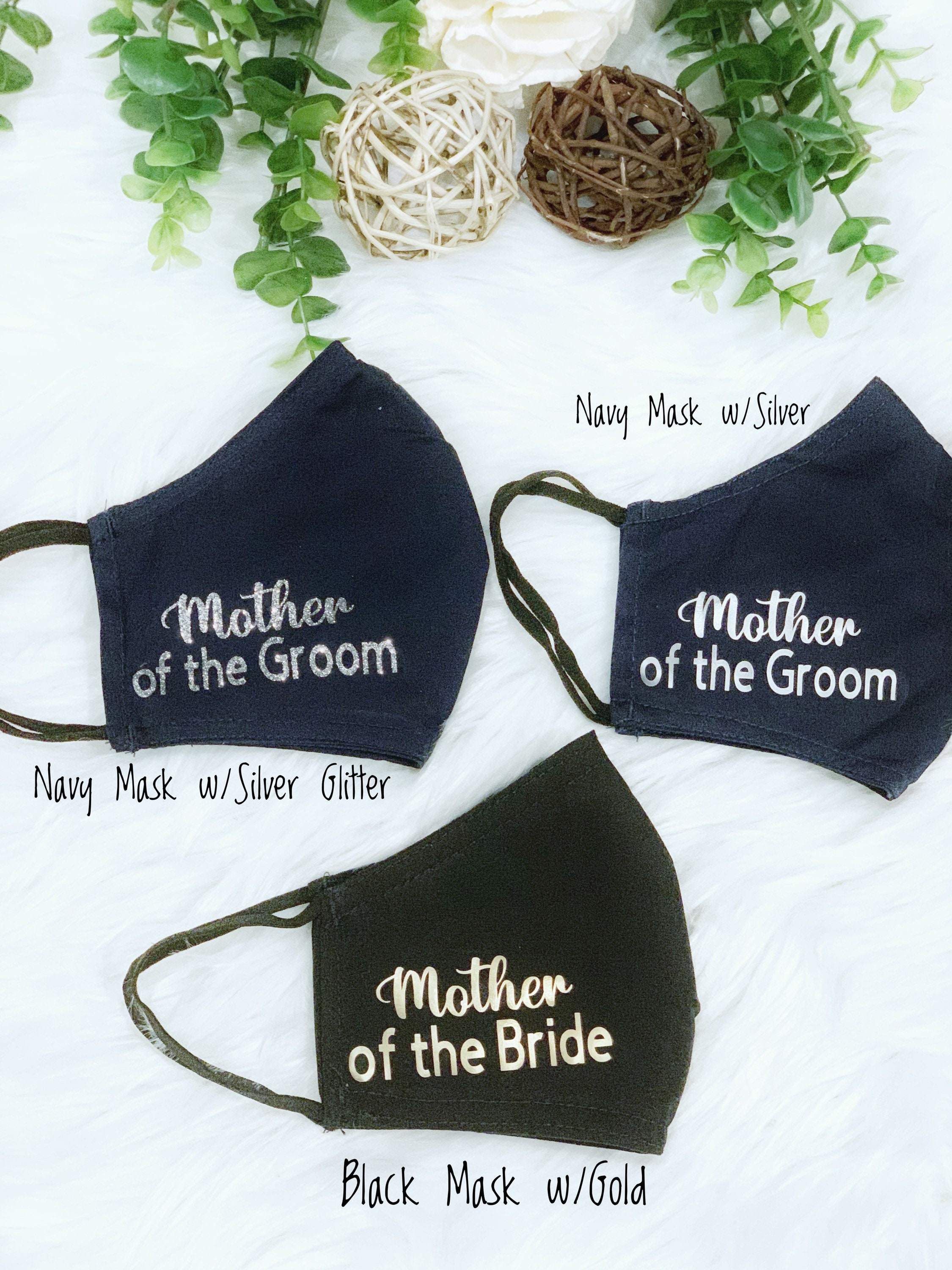 Bridal Party Wedding Masks, Mother of the Bride Groom Mask, Maid of ...