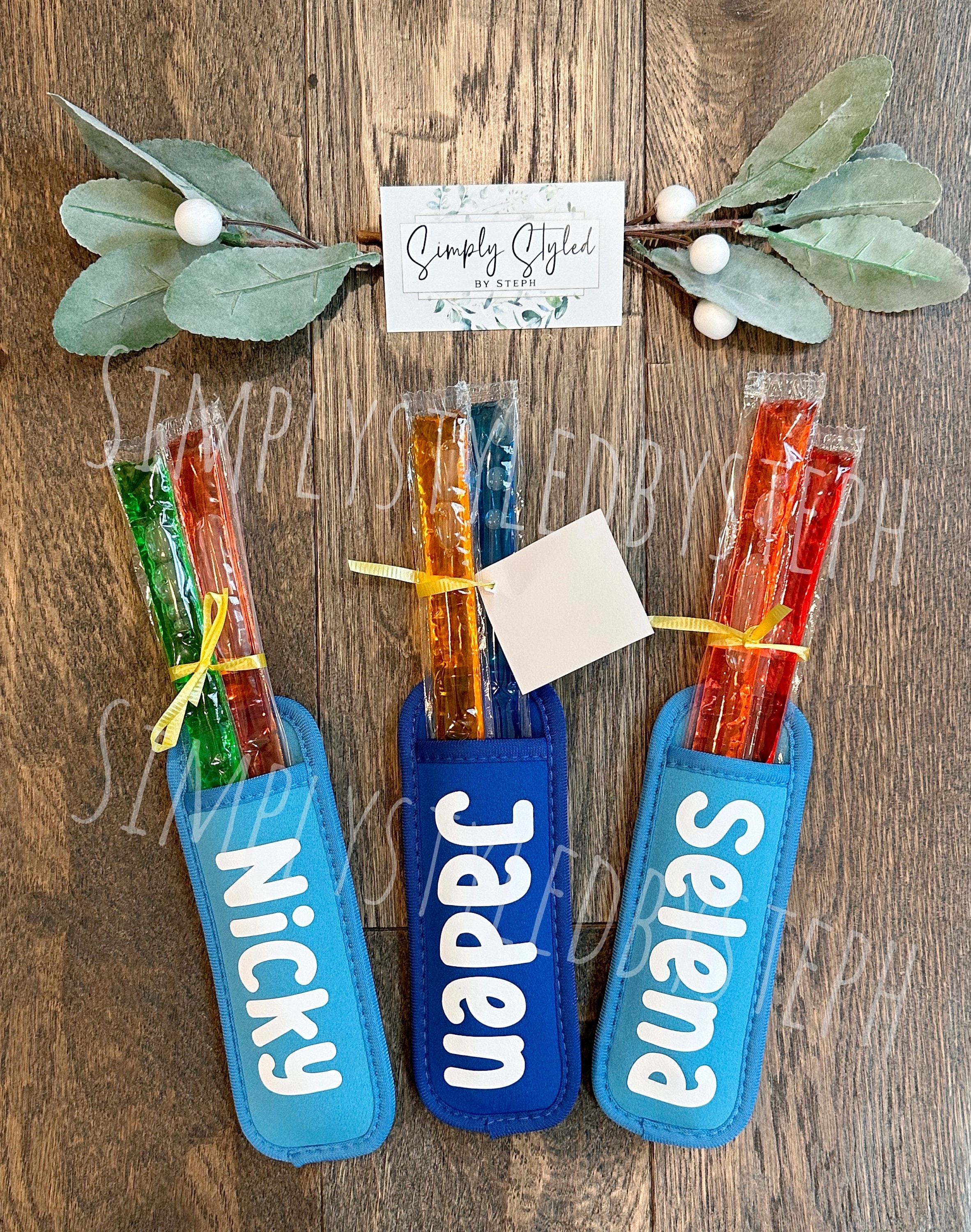 NEW! Ice Pop Holders, Yogurt Go-gurt Freezer Pouch, Birthday Favors ...
