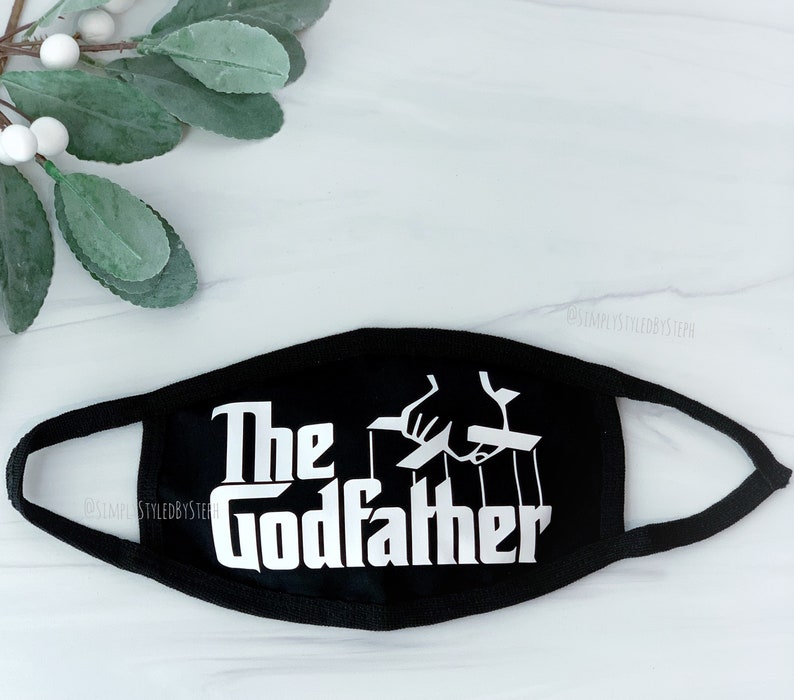 Godfather Face Mask, Godfather Godmother Organic Mask, Special Occasion ...