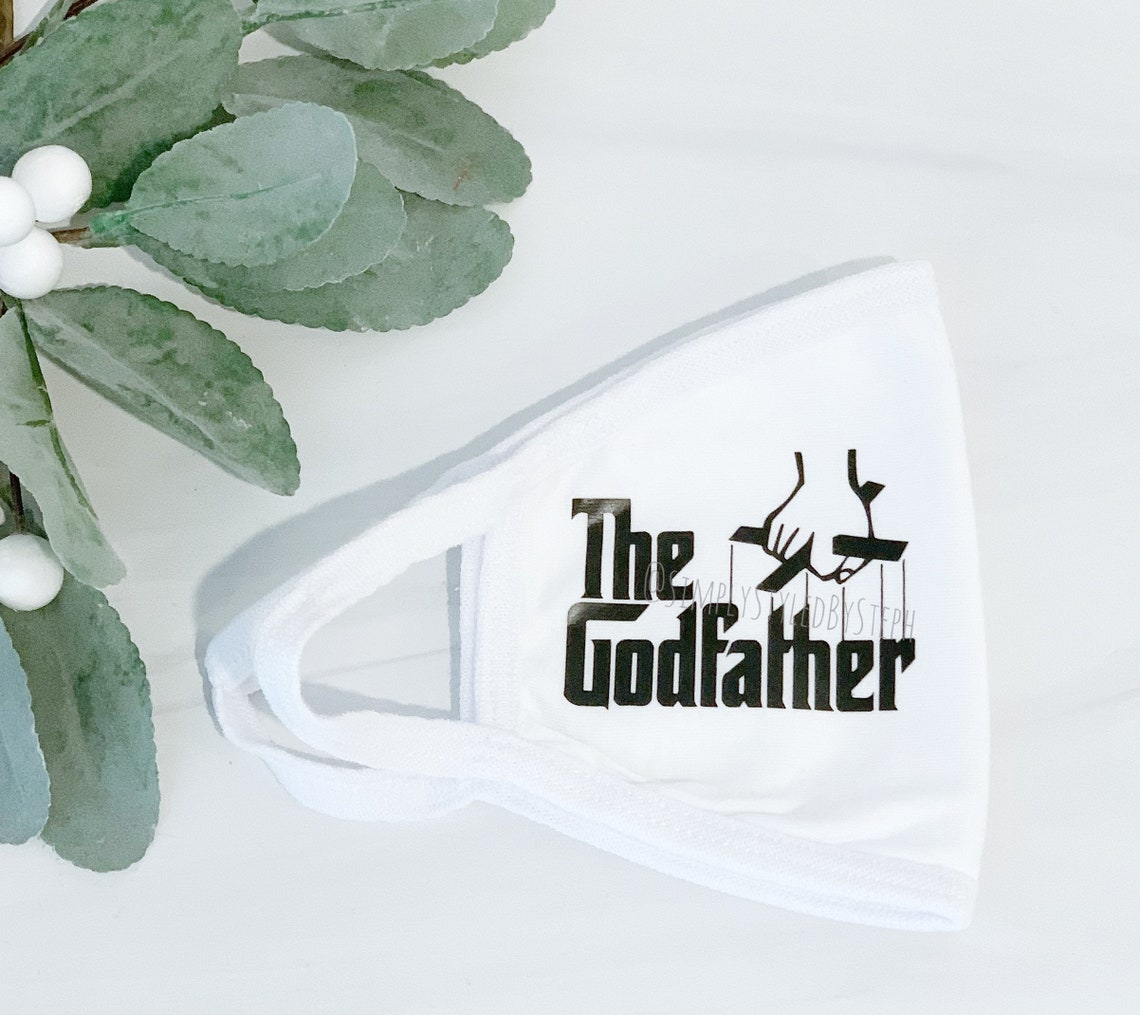 Godfather Face Mask, Godfather Godmother Organic Mask, Special Occasion ...