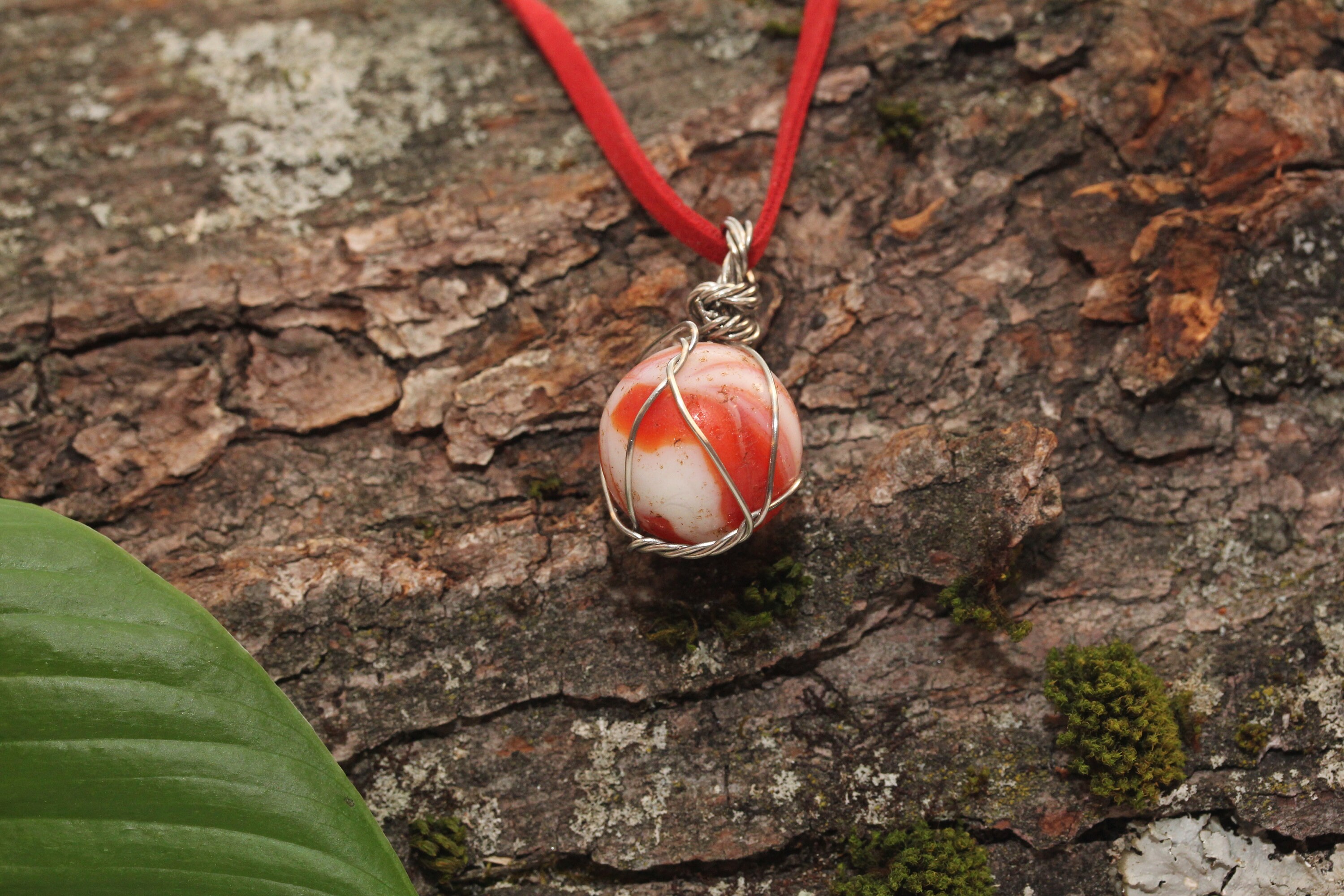 Vintage Marble Necklace Genuine and Unique Vintage Marble | Etsy