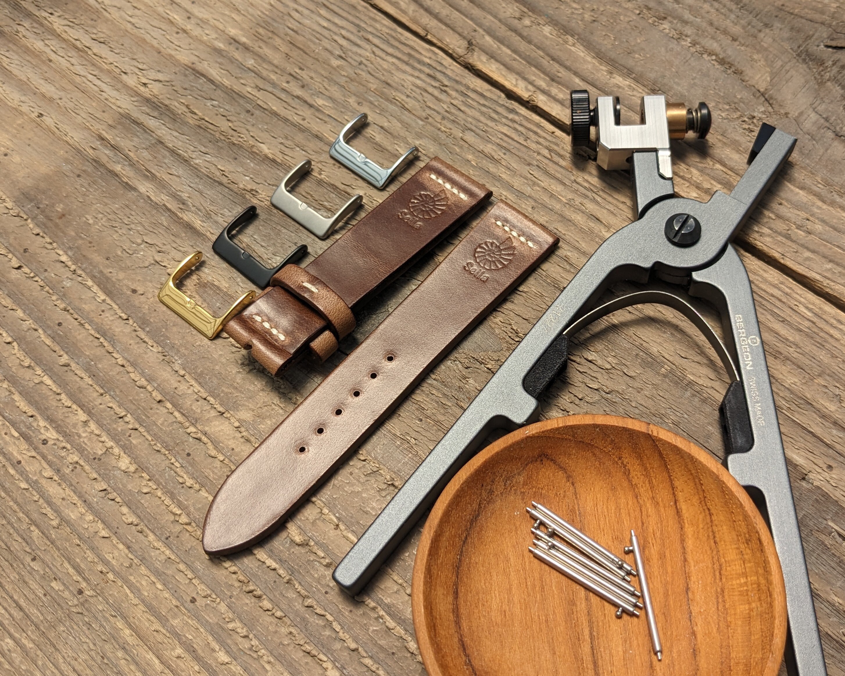 Horween Chromexcel Natural Leather Watch Strap Handmade Sizes 18mm 19mm ...